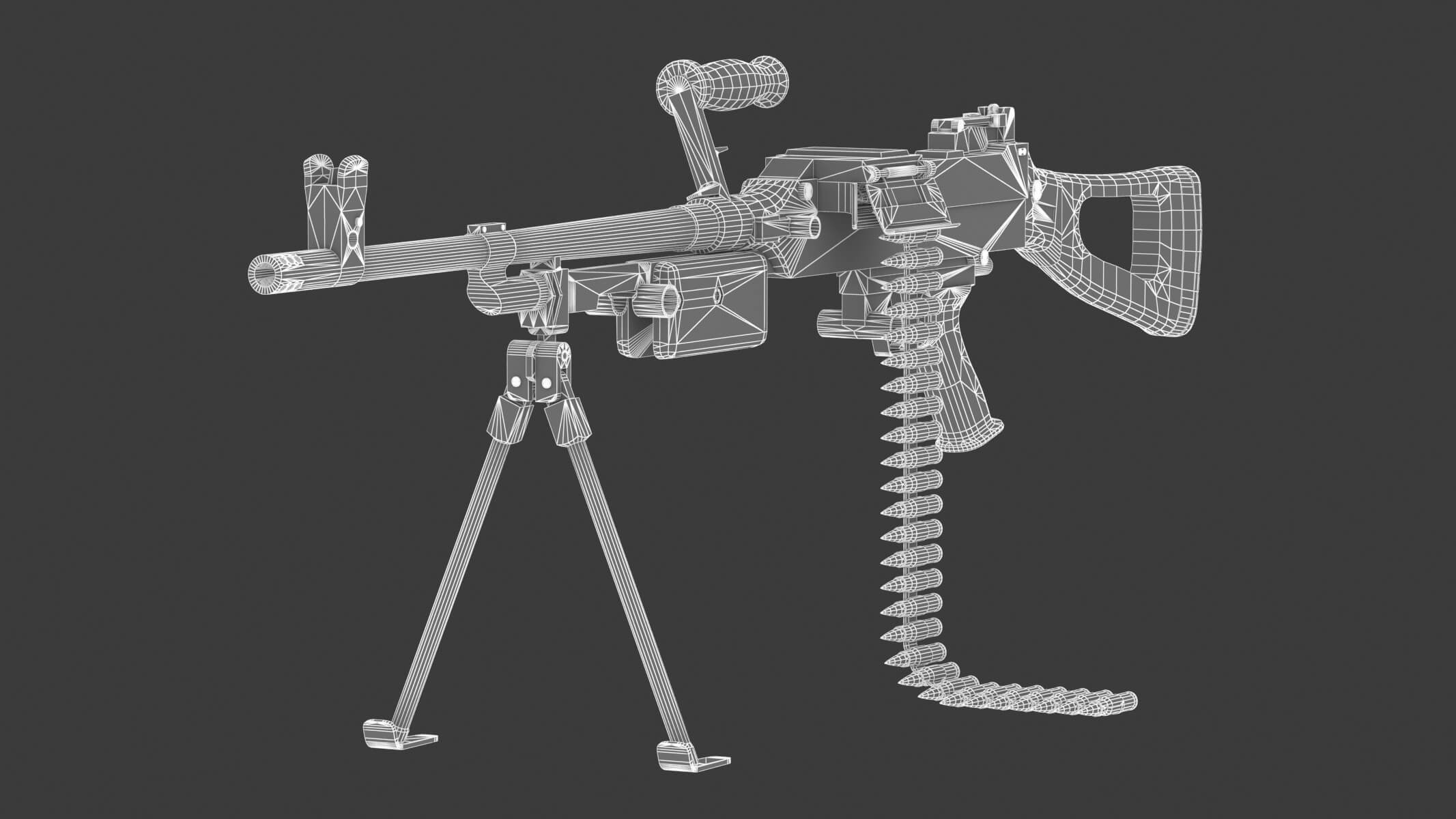 Vektor SS-77 Low Poly 3D Model by frezzy