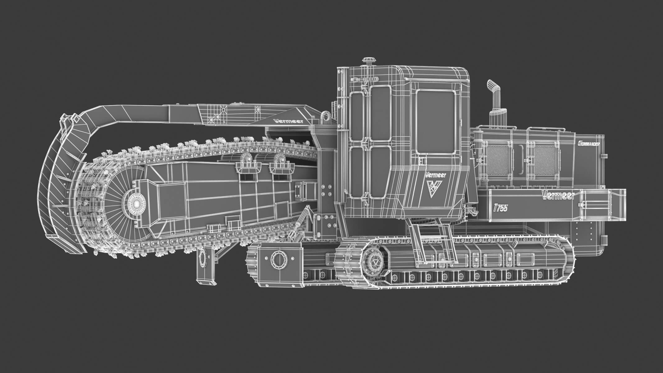Vermeer T755Iii Pipeline Trencher - 3D Model by frezzy