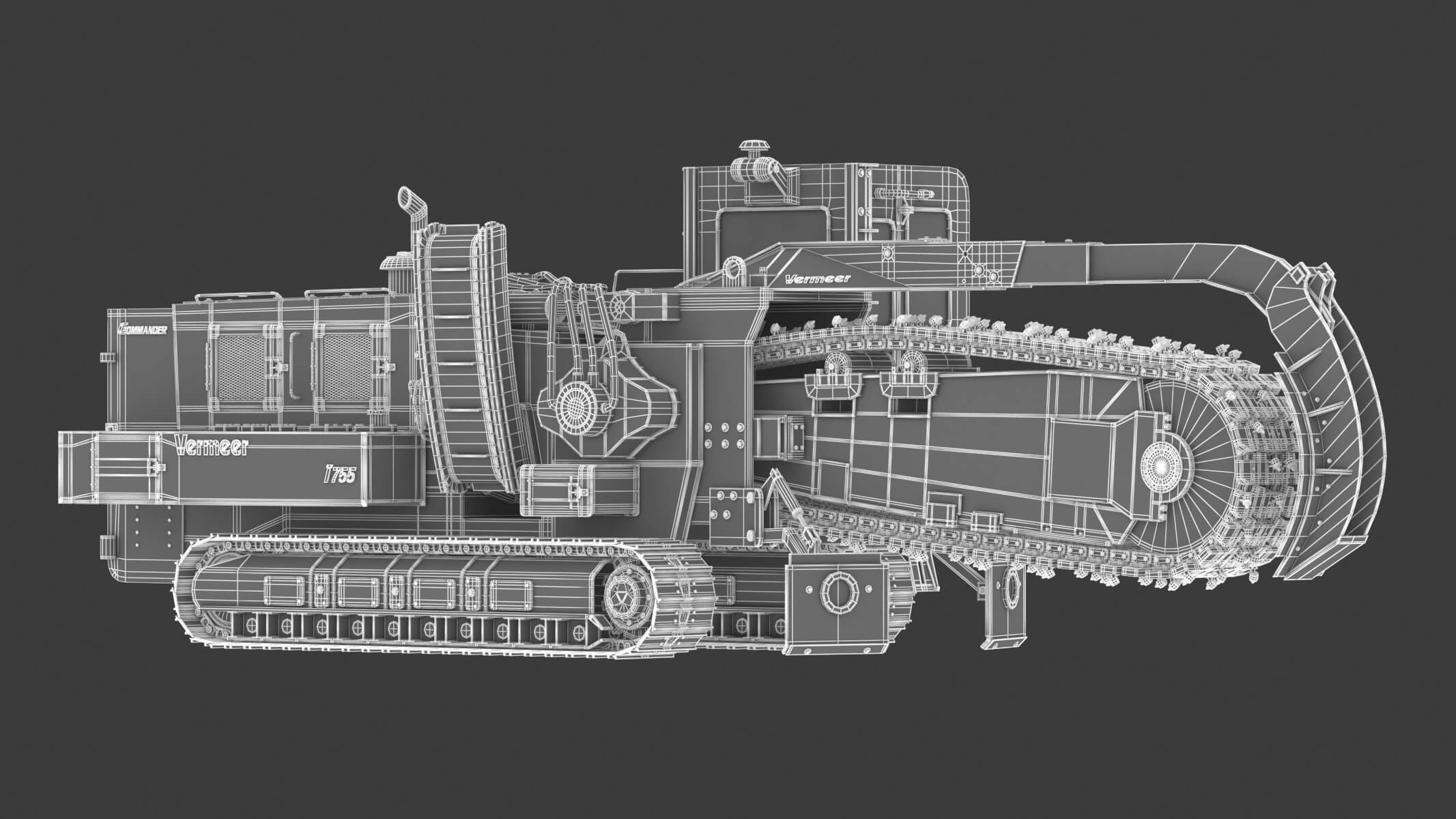 Vermeer T755Iii Pipeline Trencher - 3D Model by frezzy