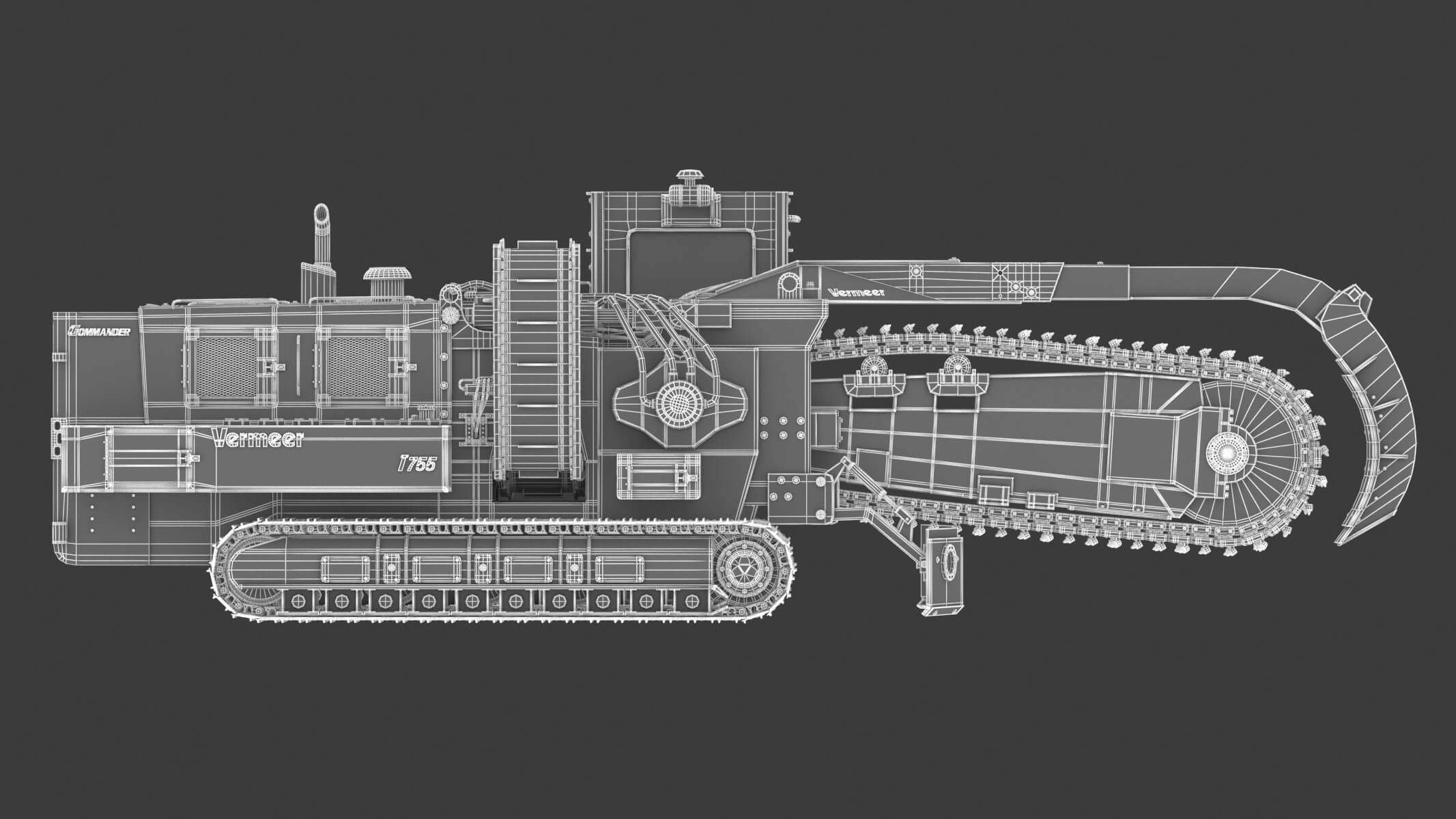 Vermeer T755Iii Pipeline Trencher - 3D Model by frezzy