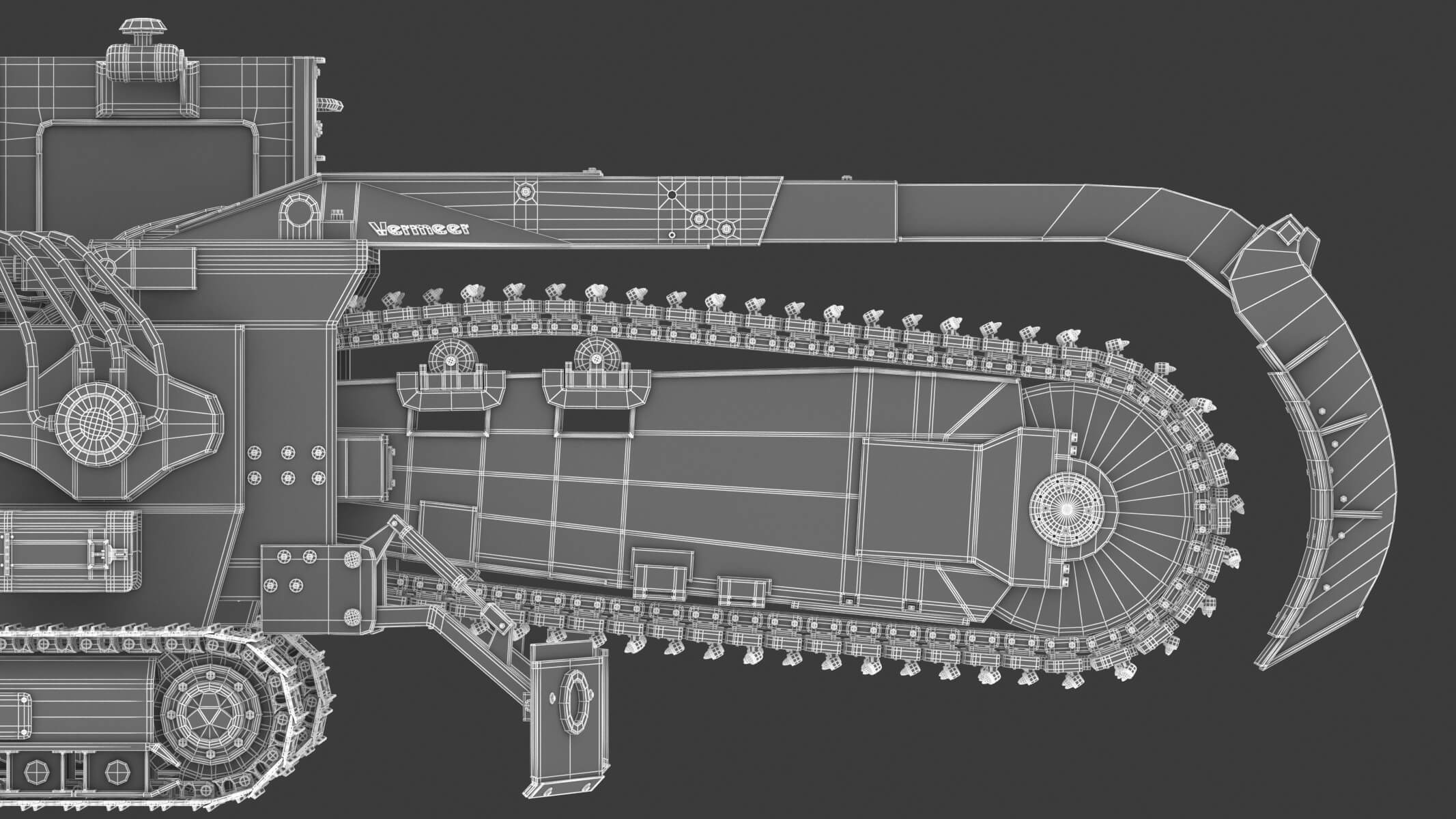 Vermeer T755Iii Pipeline Trencher - 3D Model by frezzy