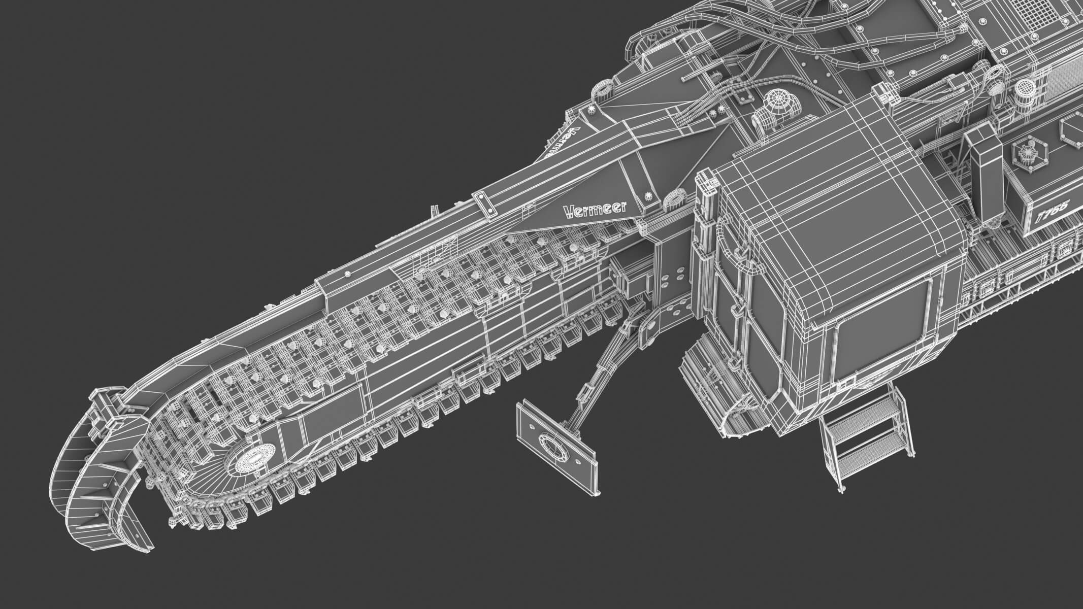 Vermeer T755Iii Pipeline Trencher - 3D Model by frezzy