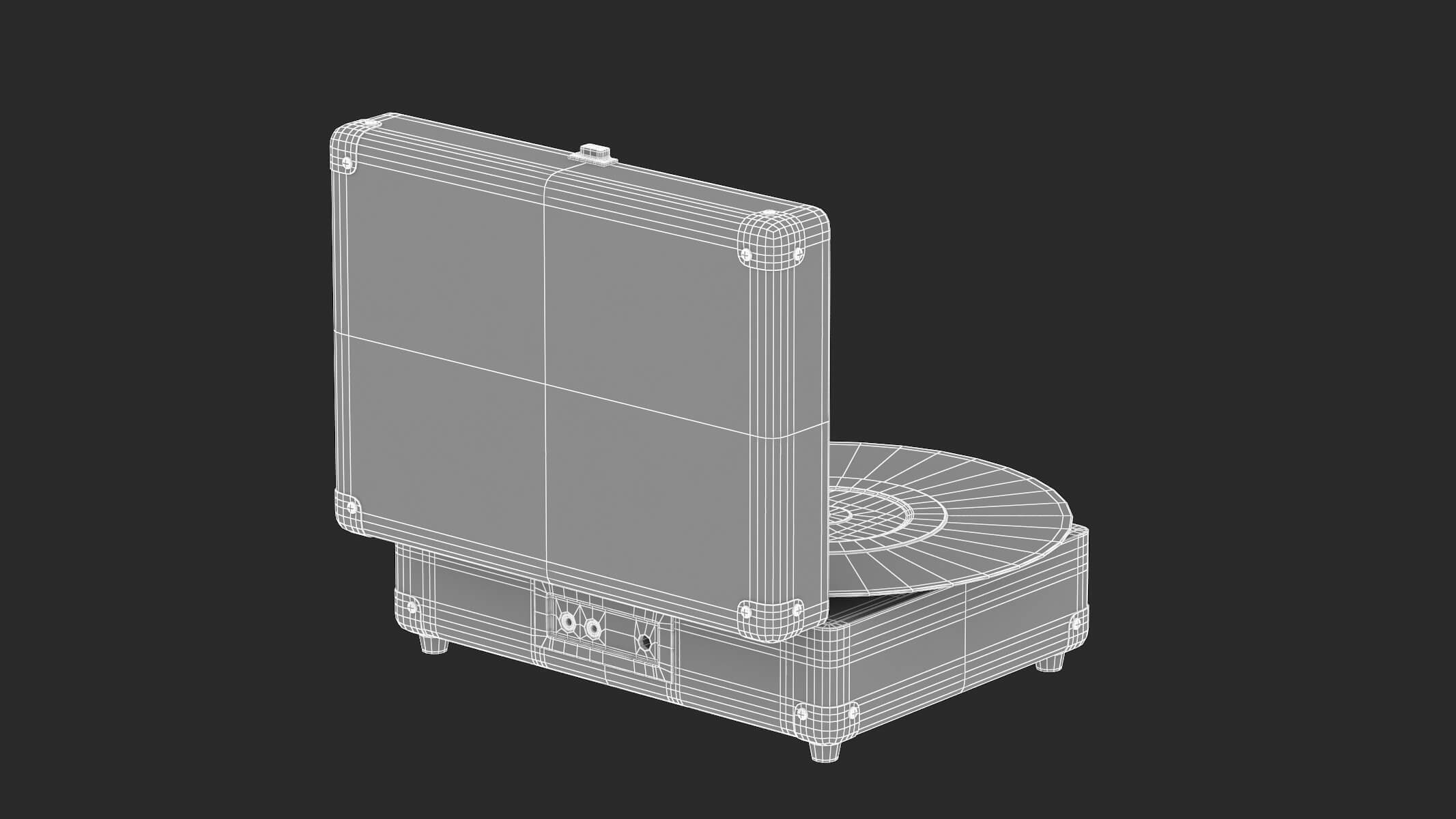Victrola Vintage Suitcase Record Player - 3D Model by frezzy