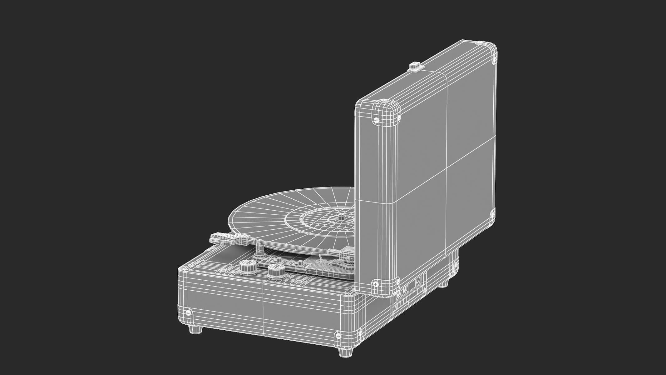 Victrola Vintage Suitcase Record Player - 3D Model by frezzy