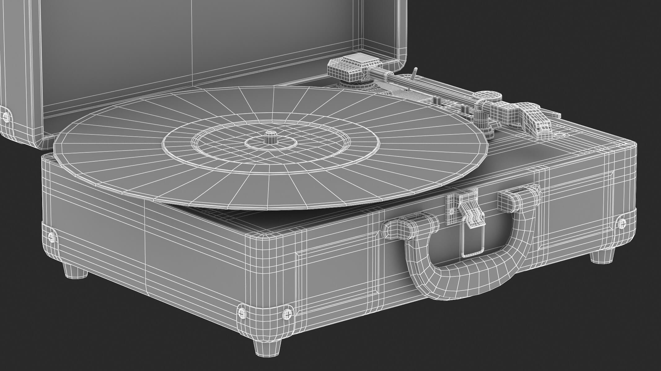 Victrola Vintage Suitcase Record Player - 3D Model by frezzy