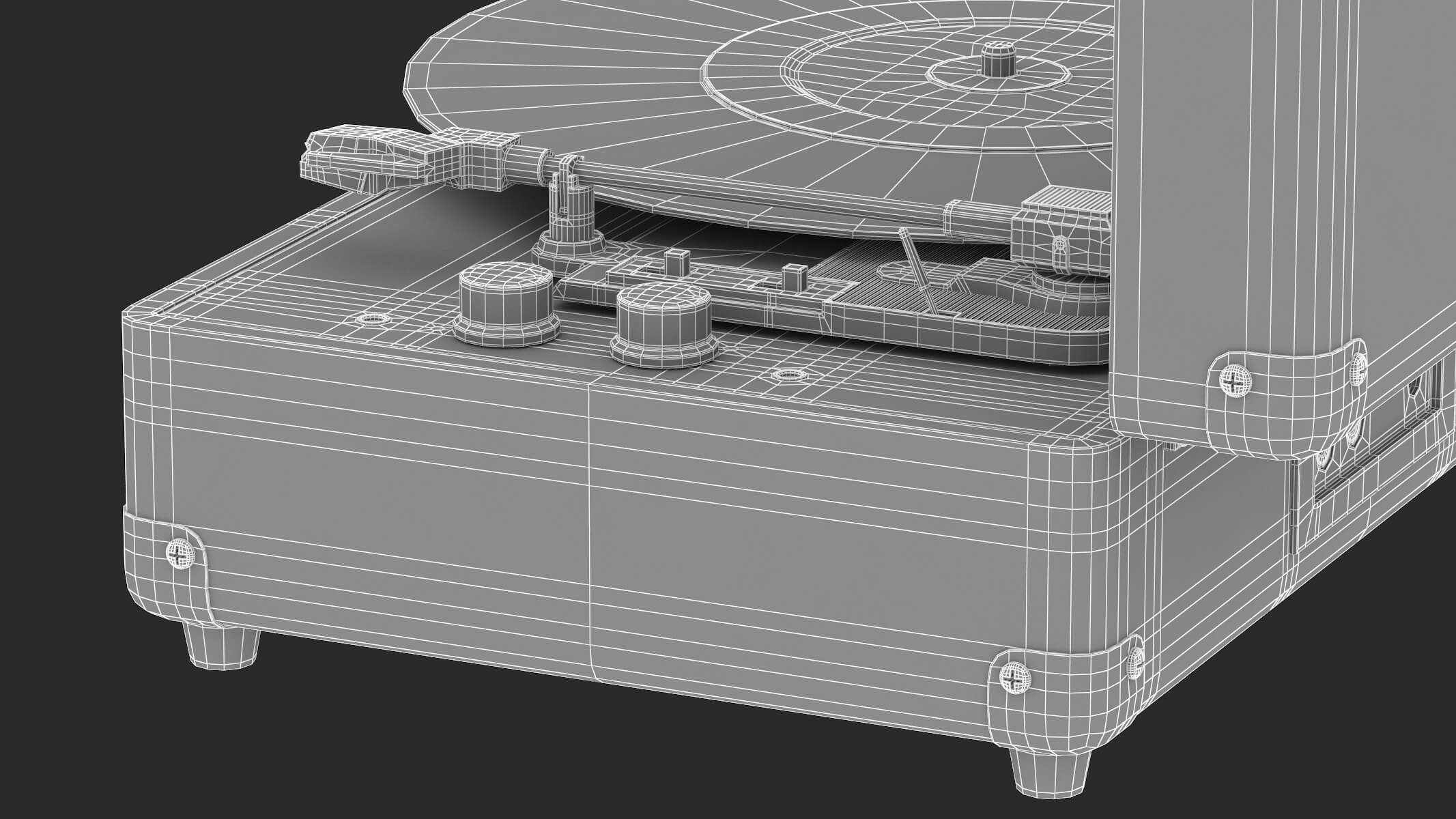 Victrola Vintage Suitcase Record Player - 3D Model by frezzy