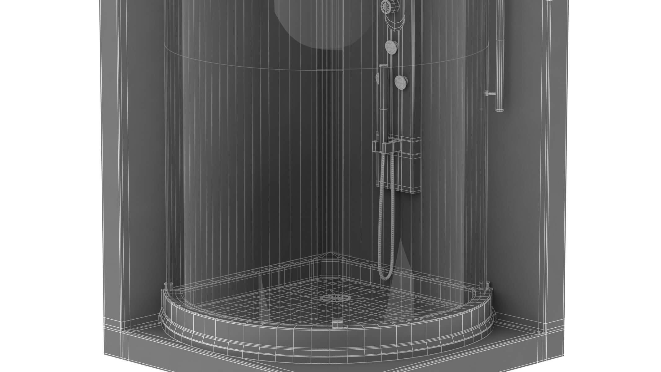 Vigo Sanibel With Base Shower - 3D Model by frezzy