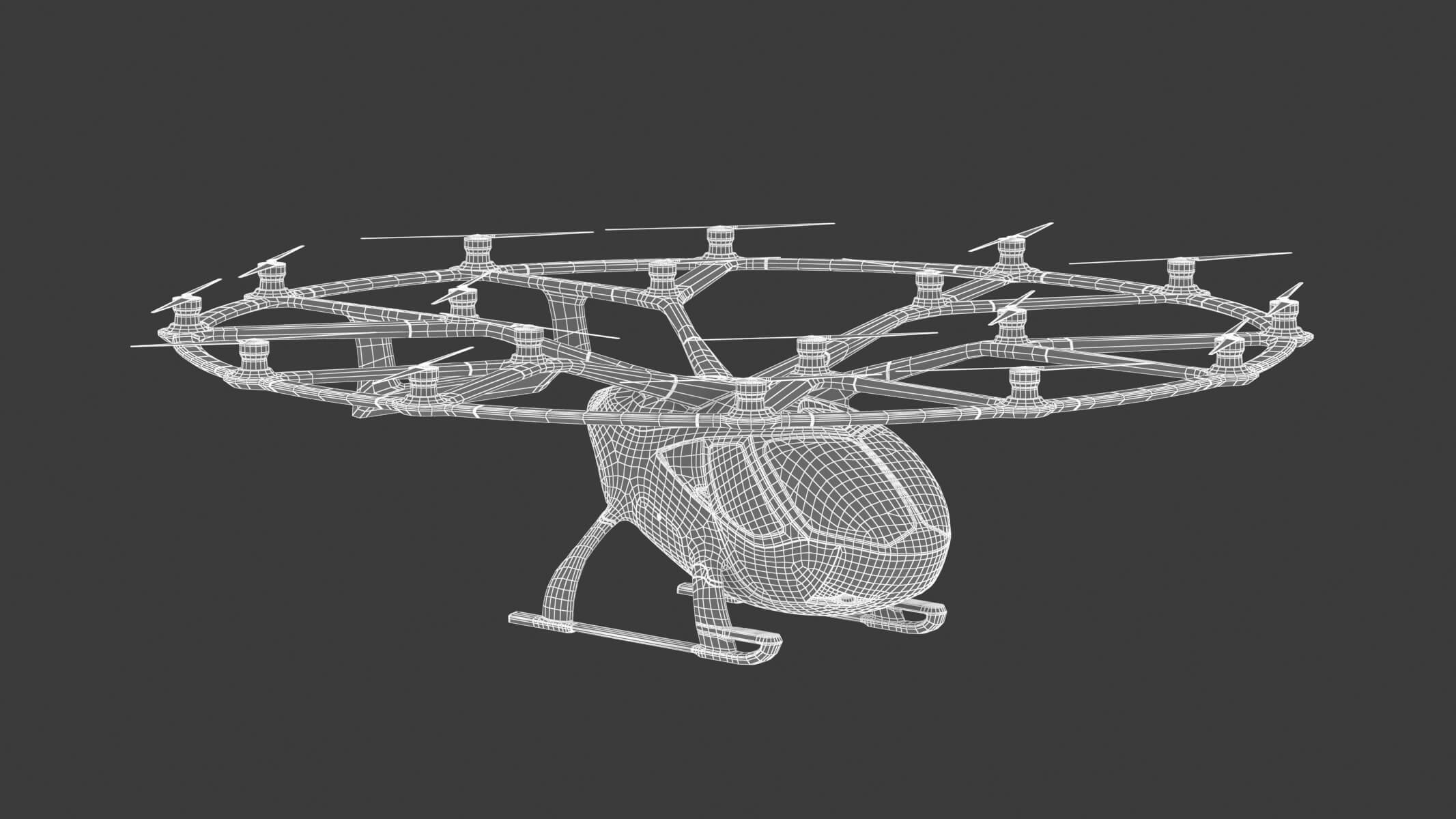 Volocity Electrically Powered Aircraft Taxi - 3D Model by frezzy