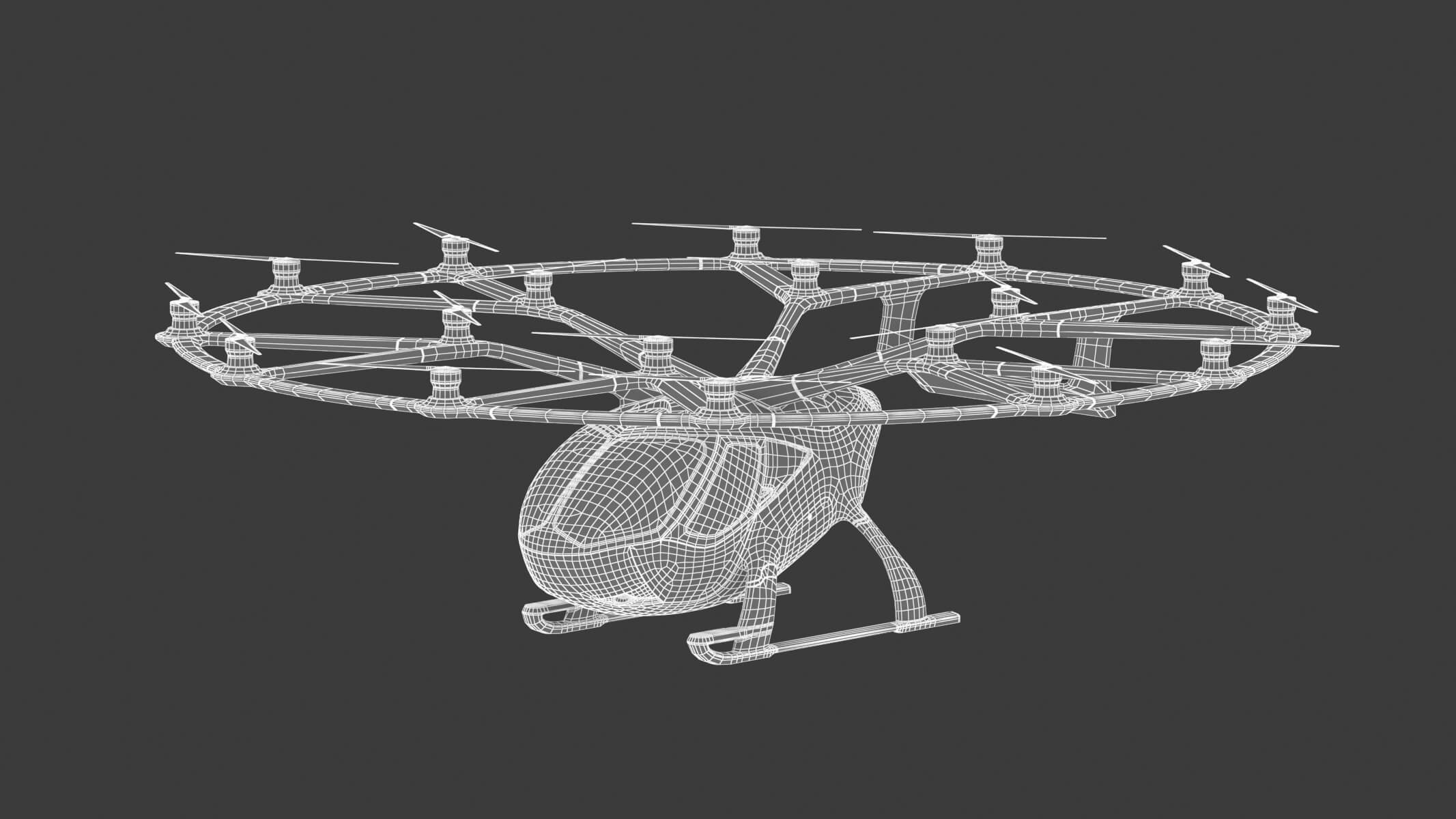 Volocity Electrically Powered Aircraft Taxi - 3D Model by frezzy