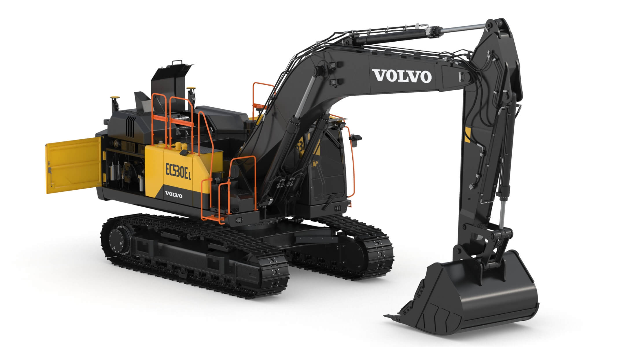 Volvo Ec530El Excavator - 3D Model by frezzy