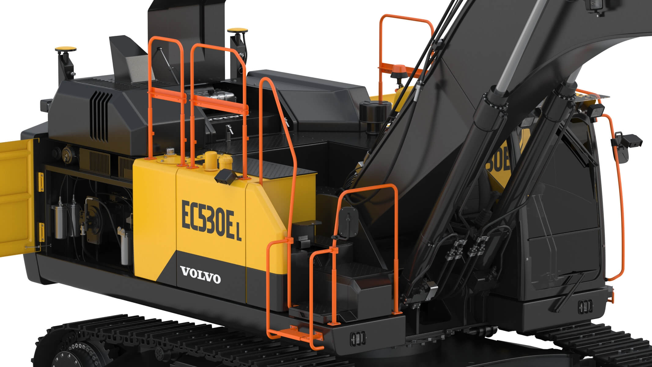 Volvo Ec530El Excavator - 3D Model by frezzy