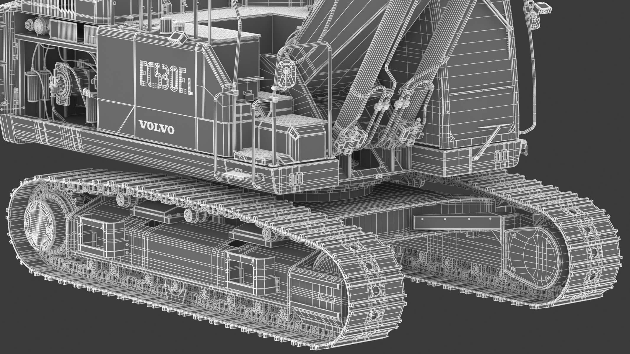 Volvo Ec530El Excavator - 3D Model by frezzy