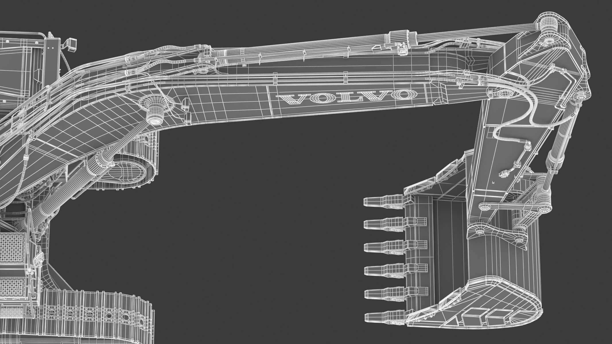 Volvo Ec530El Excavator - 3D Model by frezzy