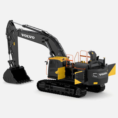 Volvo Ec530El Excavator - 3D Model by frezzy