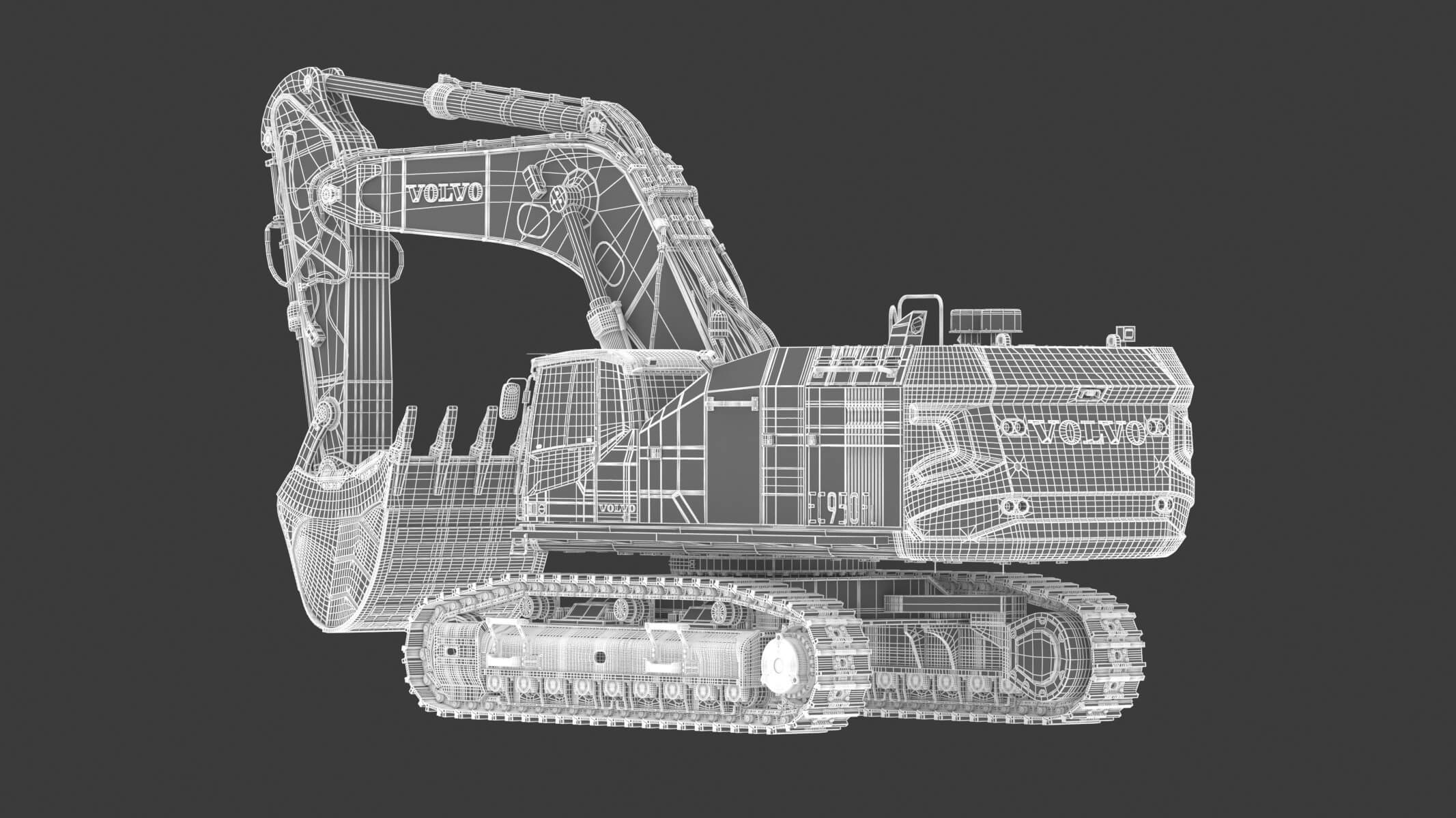 Volvo EC950F - 3D Model by frezzy