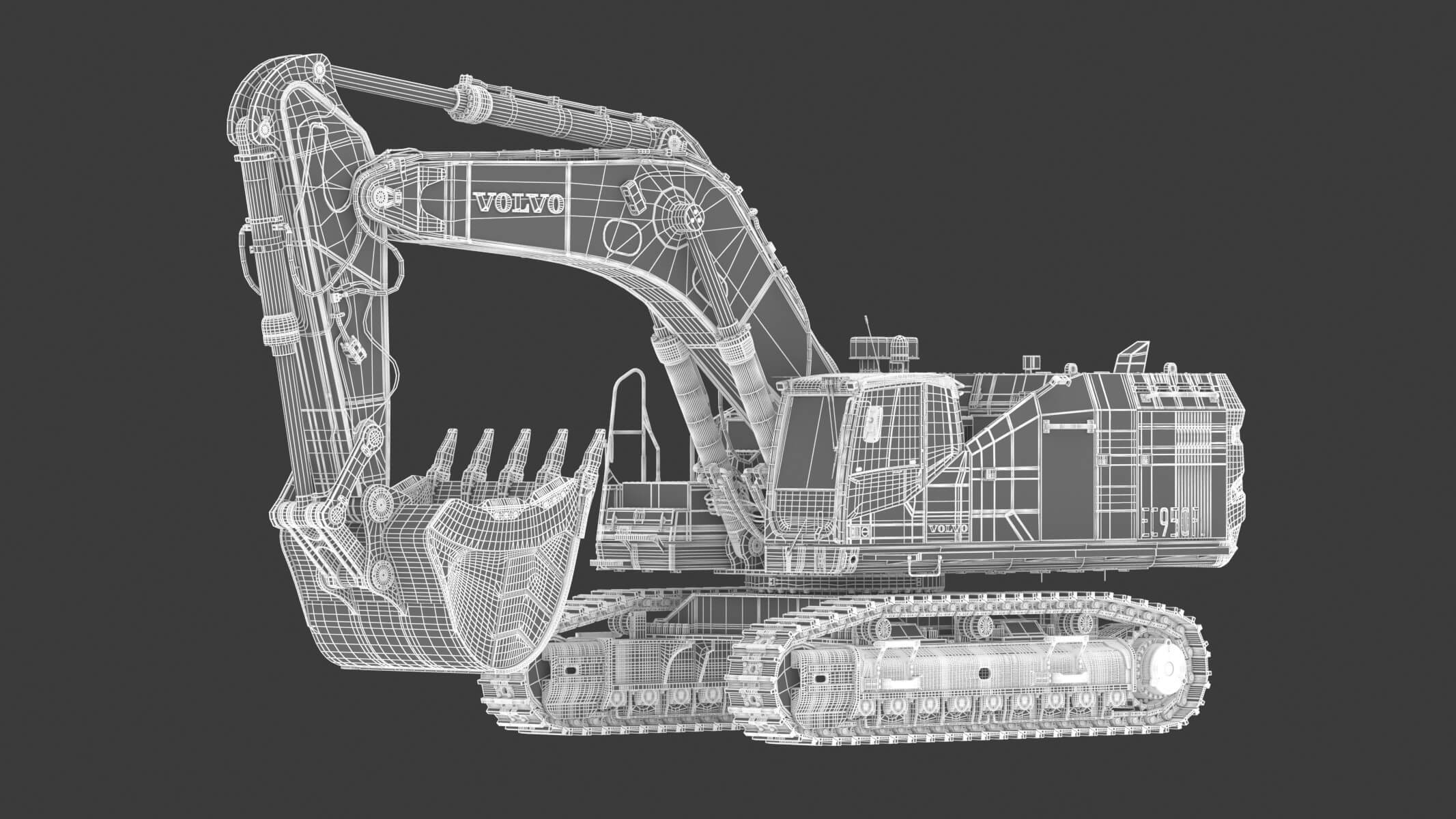 Volvo EC950F - 3D Model by frezzy