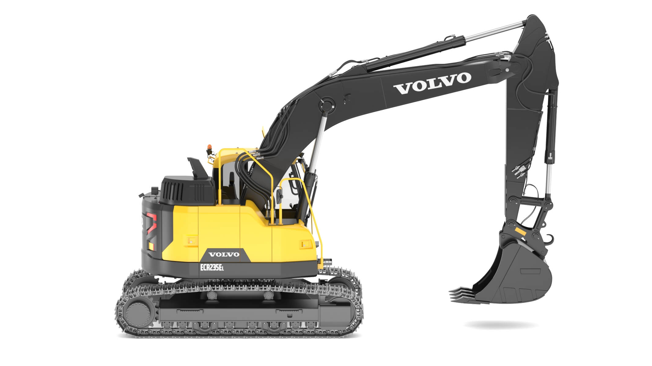 Volvo Ecr 235 El Excavator - 3D Model by frezzy