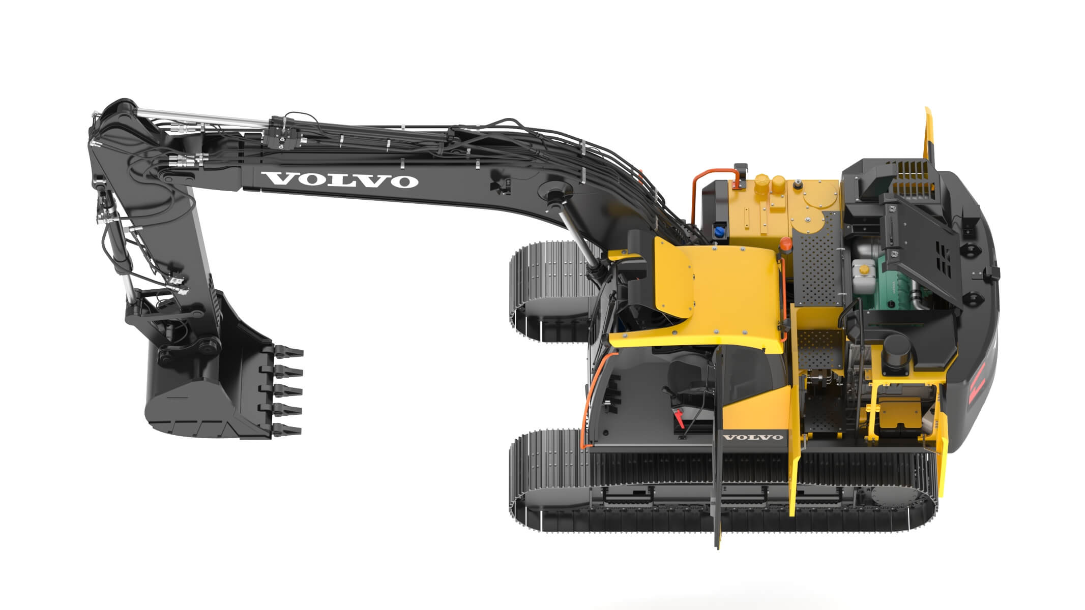 Volvo Medium Crawler Excavators Ec160E - 3D Model by frezzy