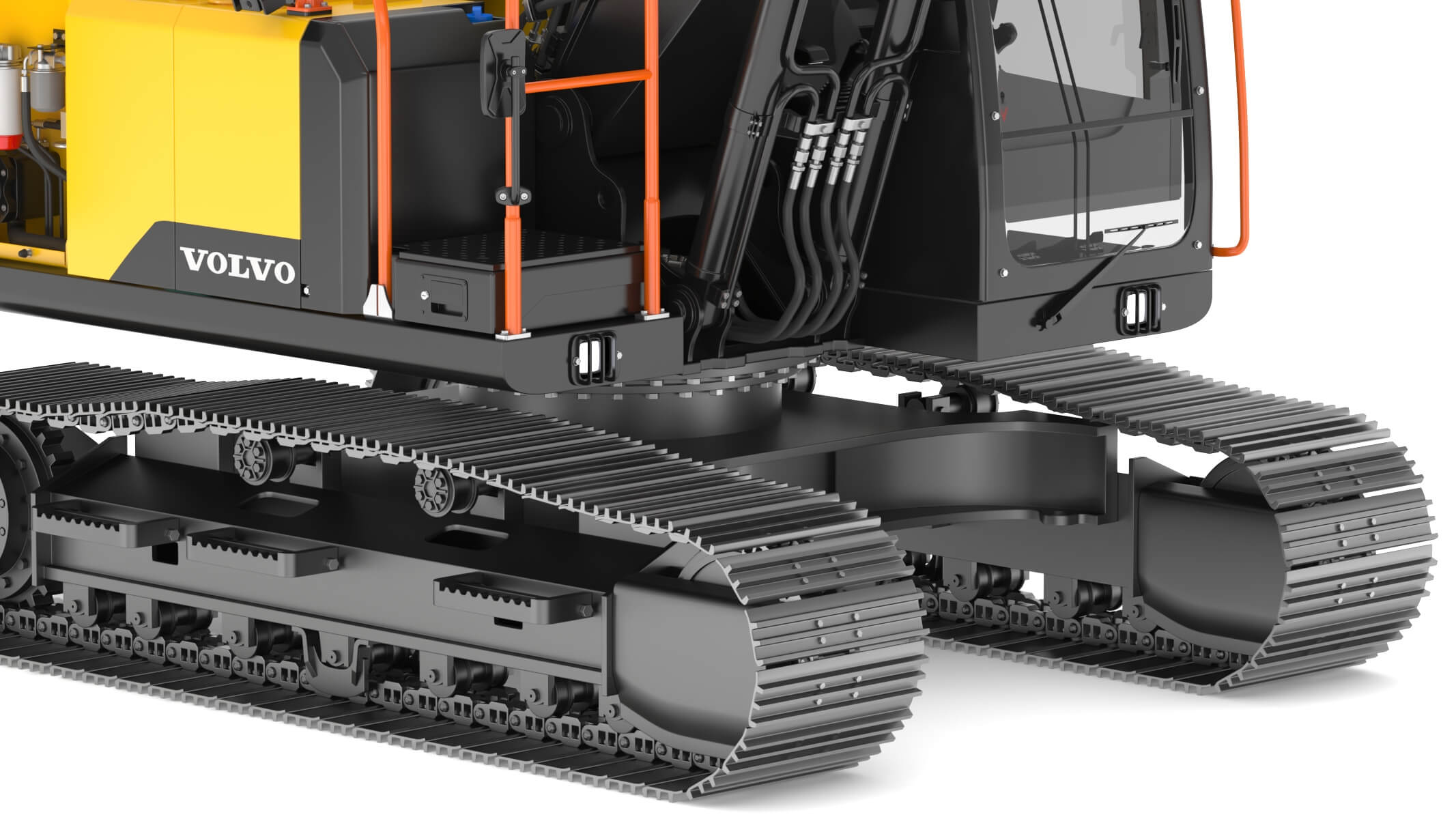 Volvo Medium Crawler Excavators Ec160E - 3D Model by frezzy