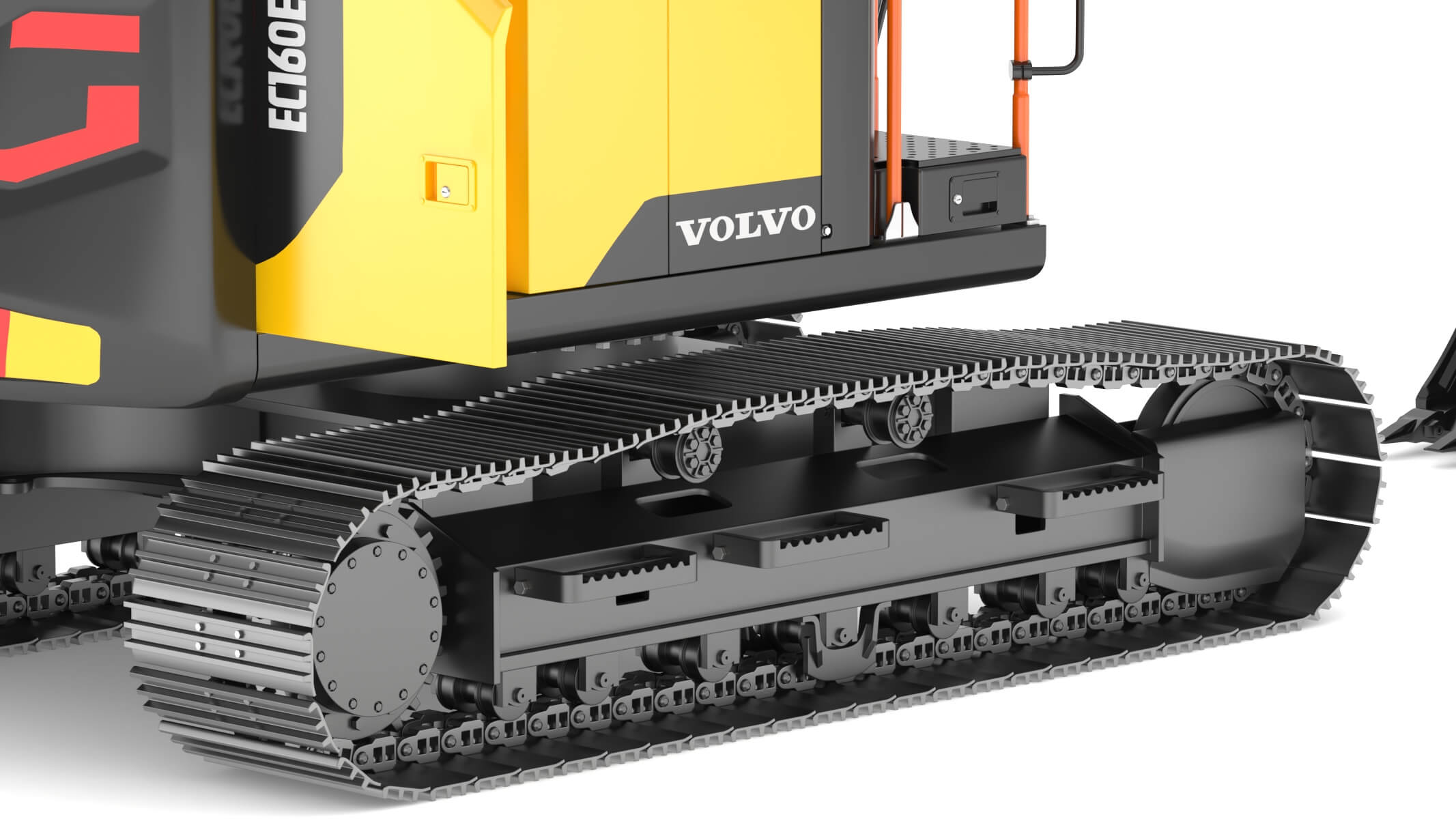 Volvo Medium Crawler Excavators Ec160E - 3D Model by frezzy