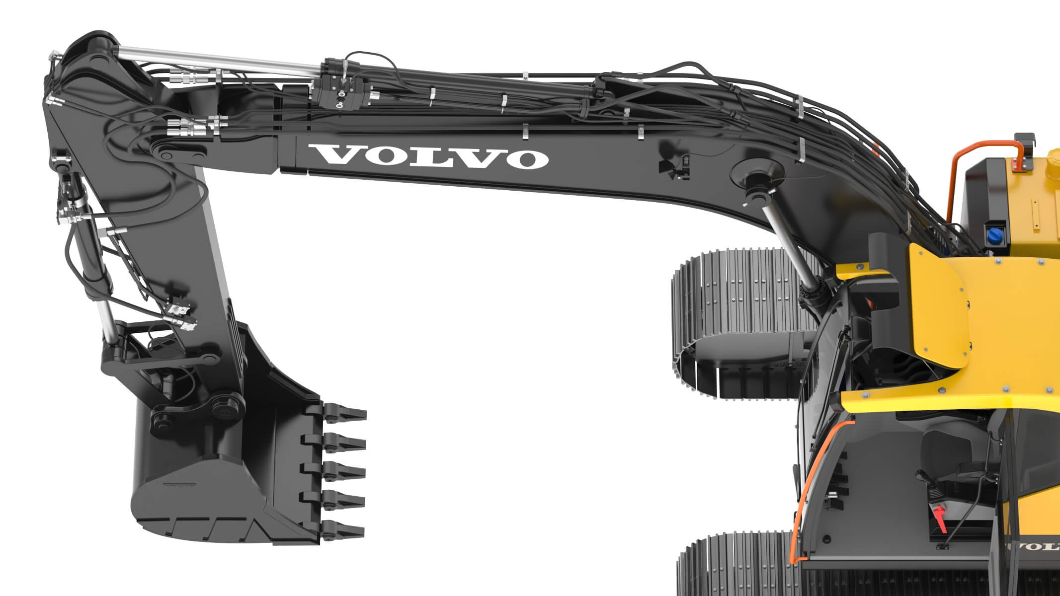 Volvo Medium Crawler Excavators Ec160E - 3D Model by frezzy