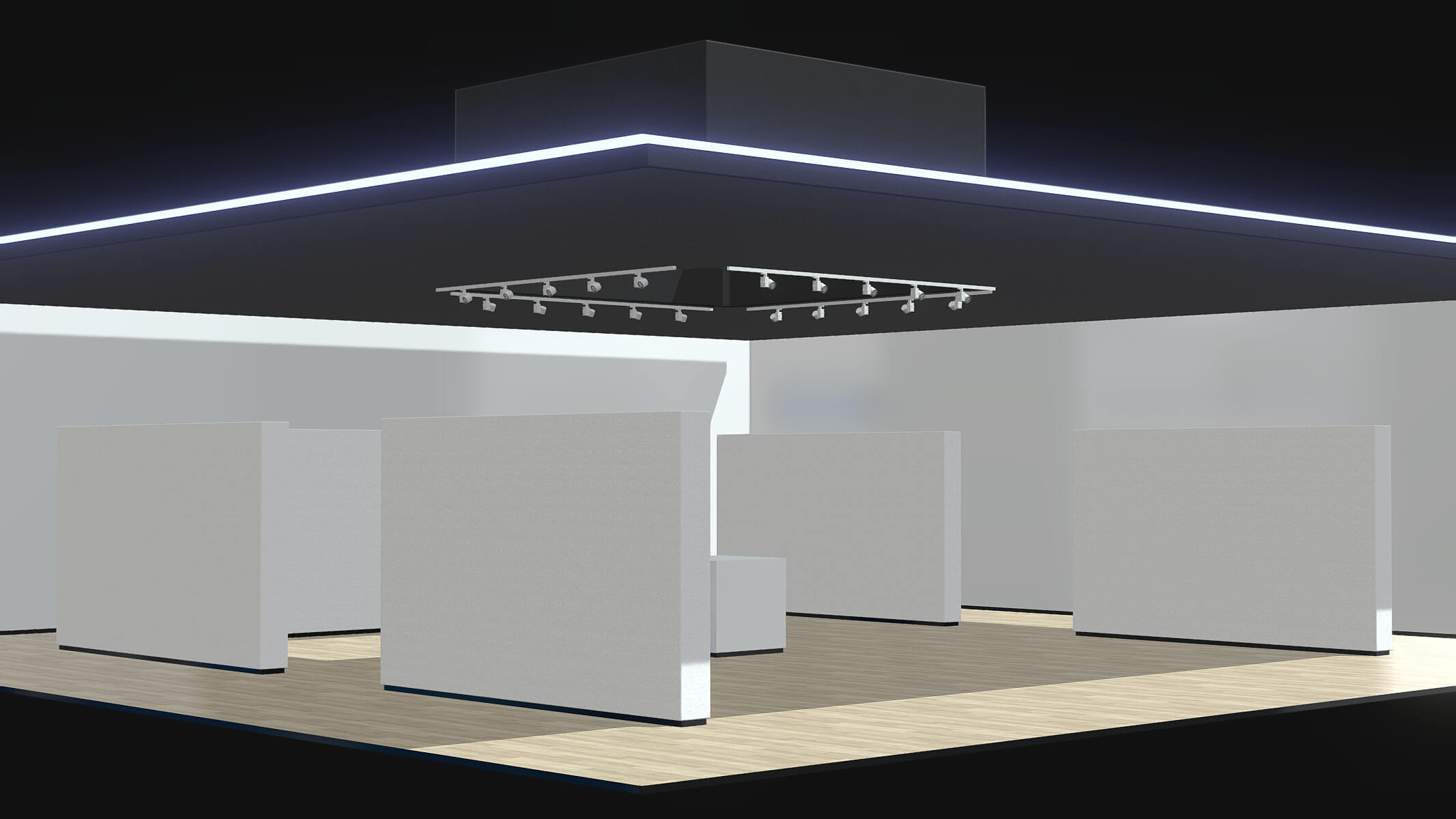 VR Square Room 001 - 3D Model by frezzy