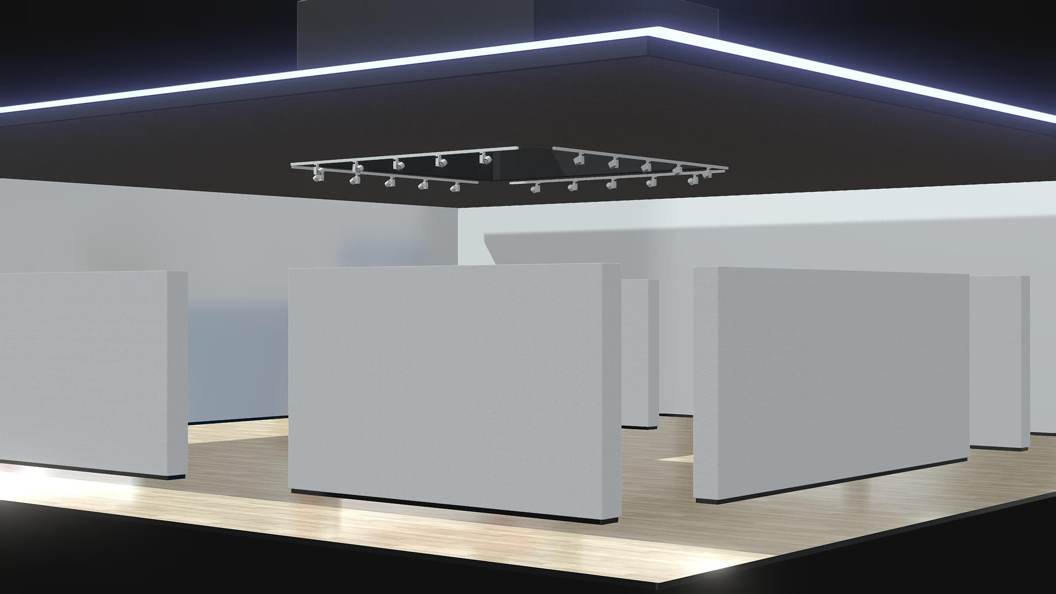 VR Square Room 001 - 3D Model by frezzy