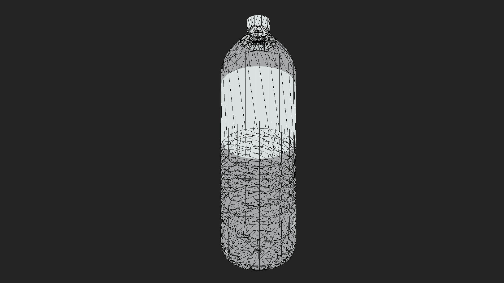 Water Bottle 1.5L Low Poly - 3D Model by frezzy