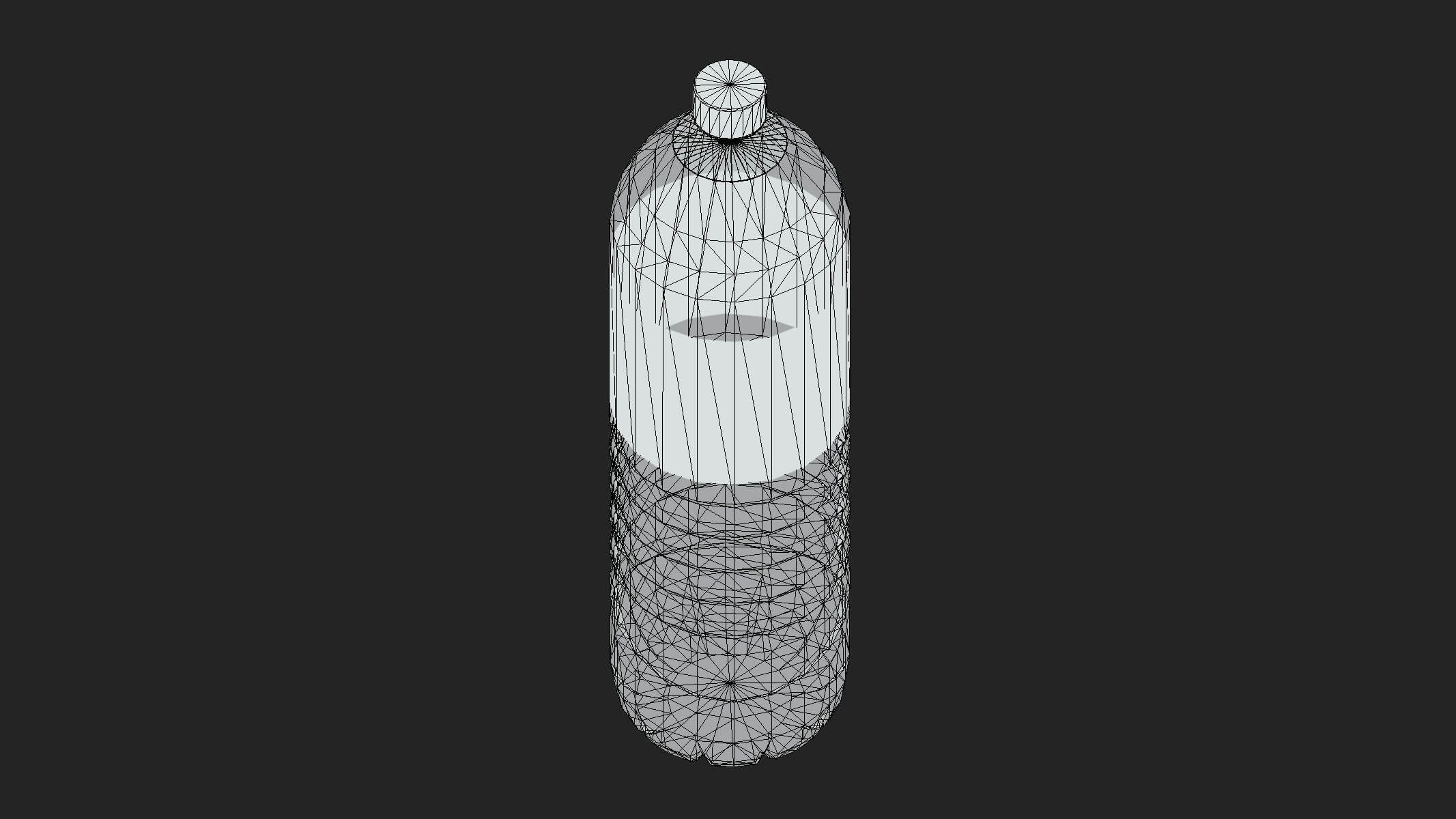 Water Bottle 1.5L Low Poly - 3D Model by frezzy