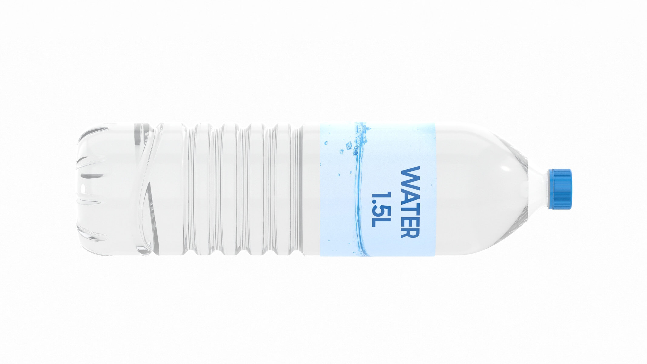 Water Bottle 1.5L - 3D Model by frezzy