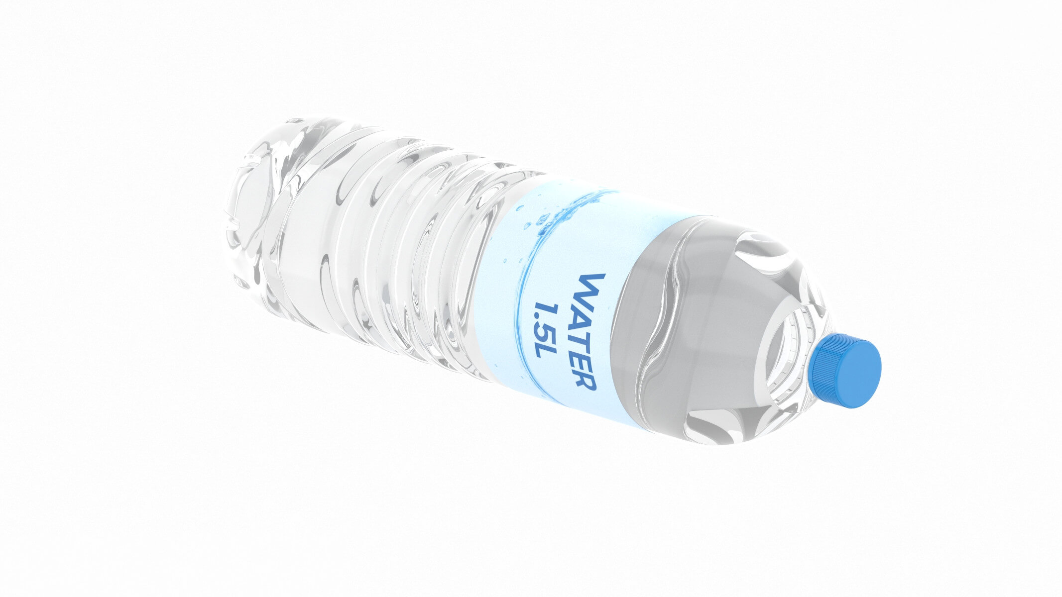 Water Bottle 1.5L - 3D Model by frezzy