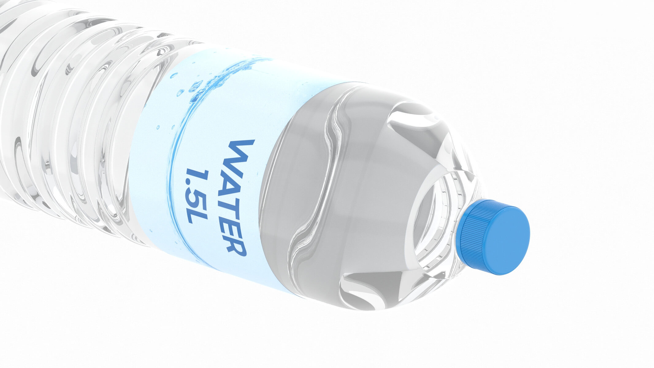 Water Bottle 1.5L - 3D Model by frezzy