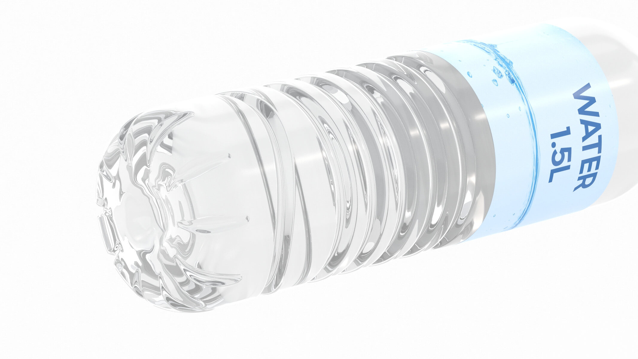 Water Bottle 1.5L - 3D Model by frezzy