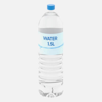 Water Bottle 1.5L - 3D Model by frezzy