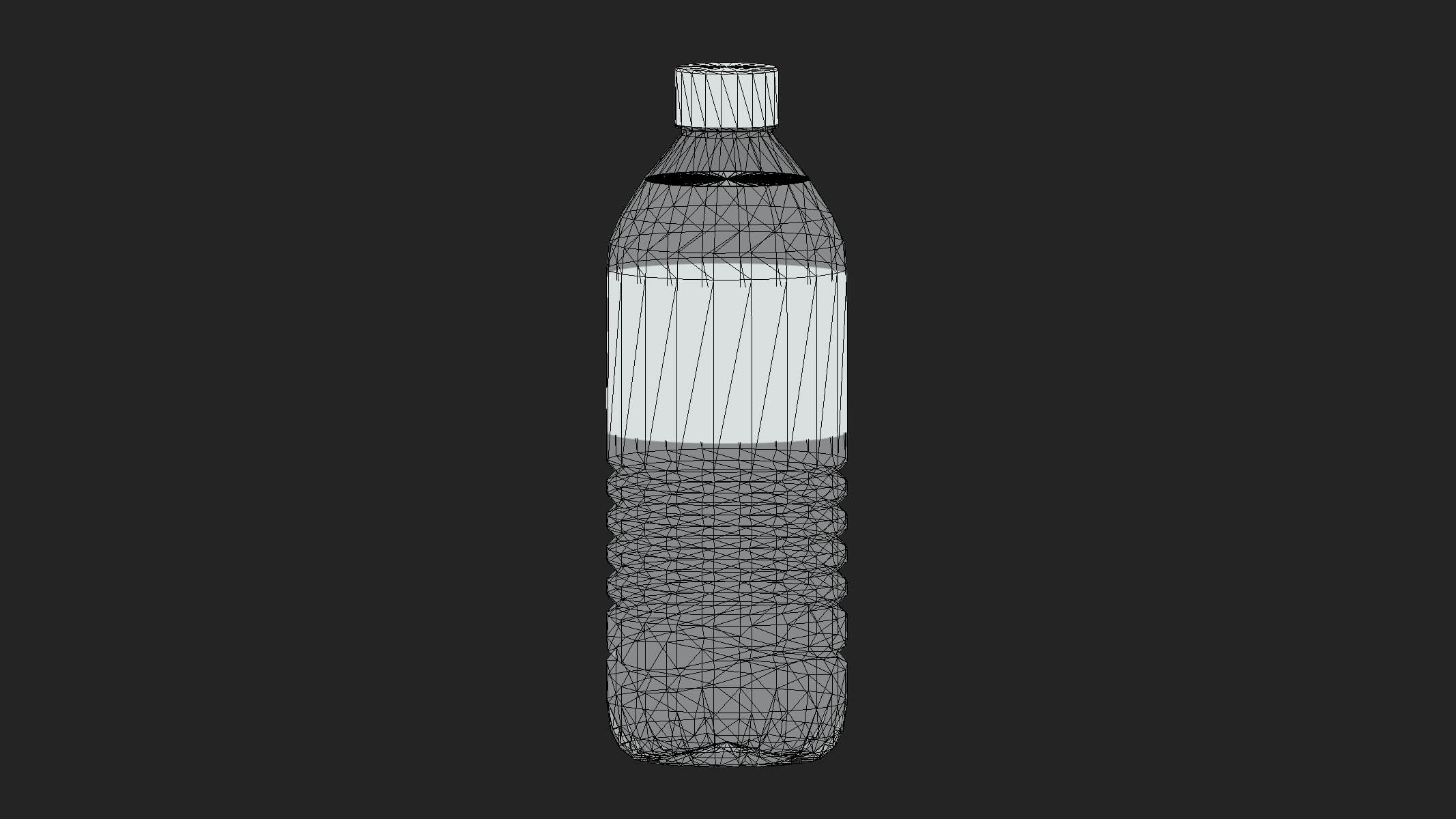 Water Bottle 12Oz Low Poly - 3D Model by frezzy