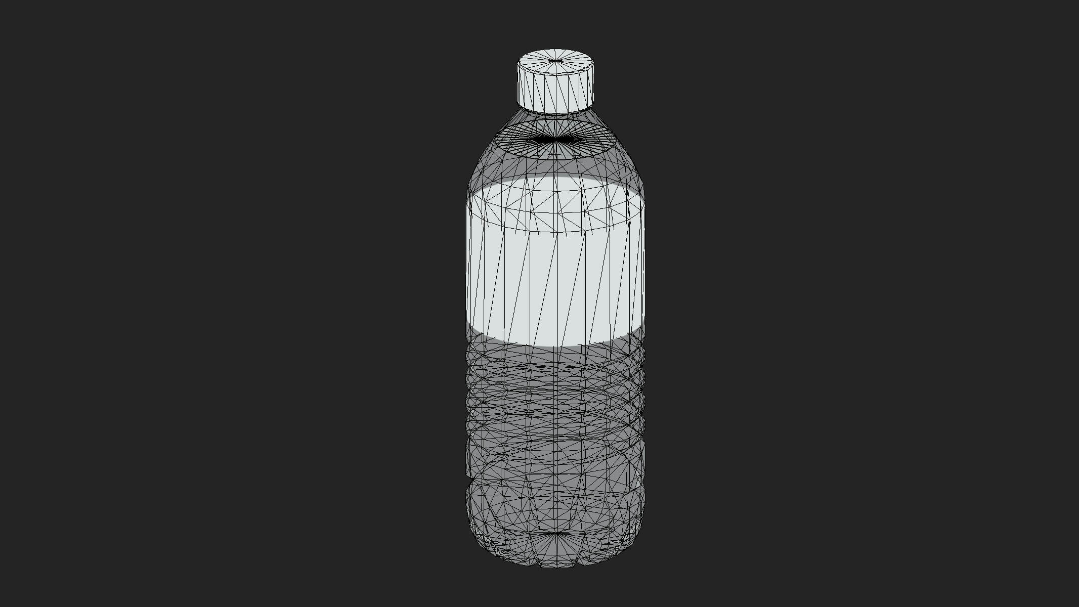 Water Bottle 12Oz Low Poly - 3D Model by frezzy