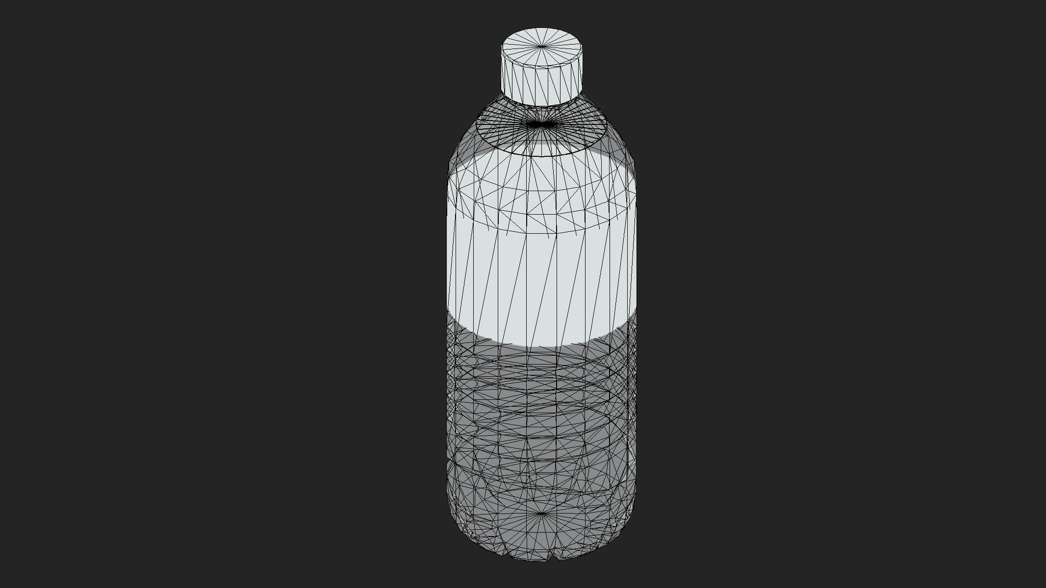 Water Bottle 12Oz Low Poly - 3D Model by frezzy