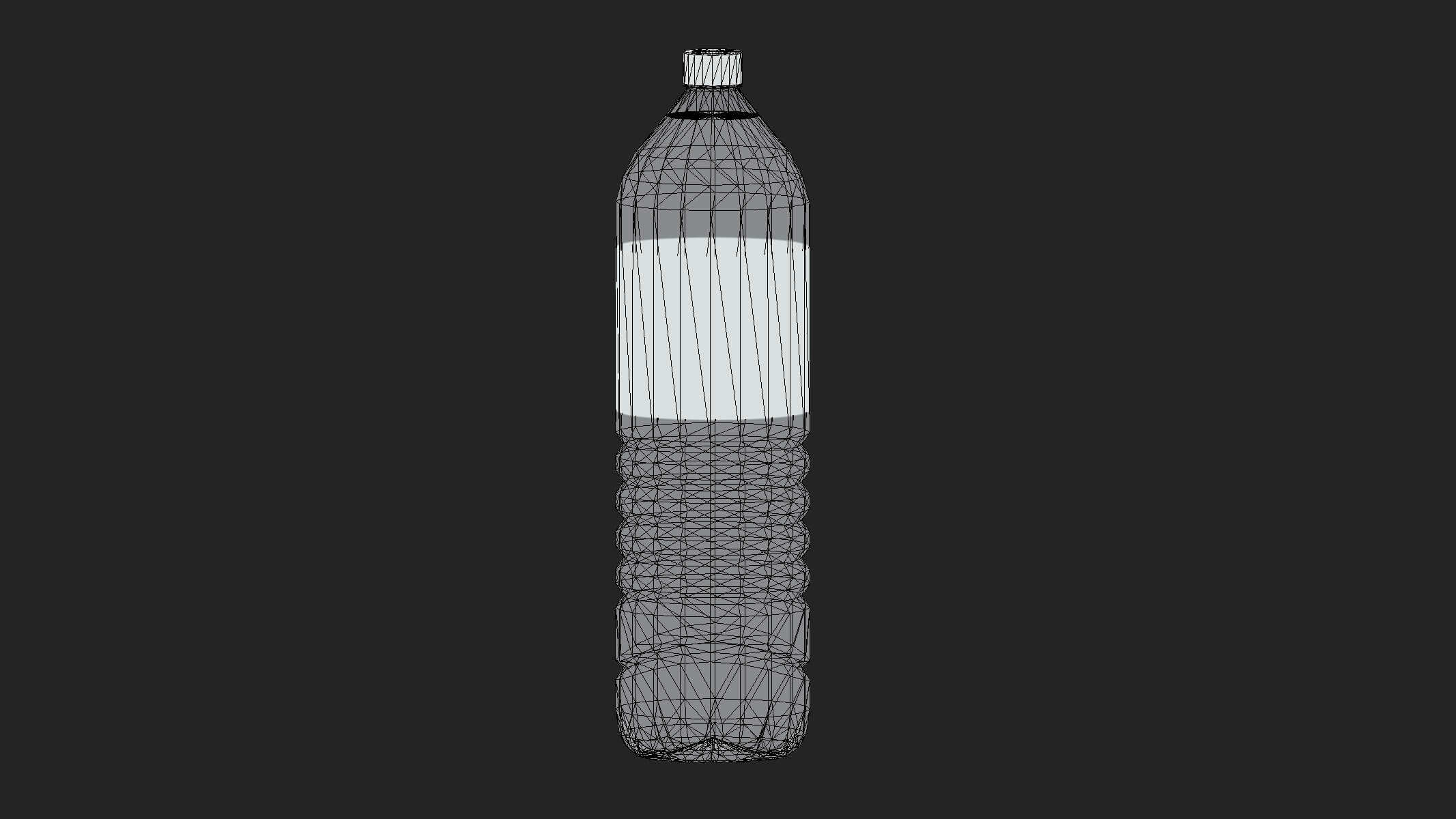 Water Bottle 16Oz Low Poly - 3D Model by frezzy