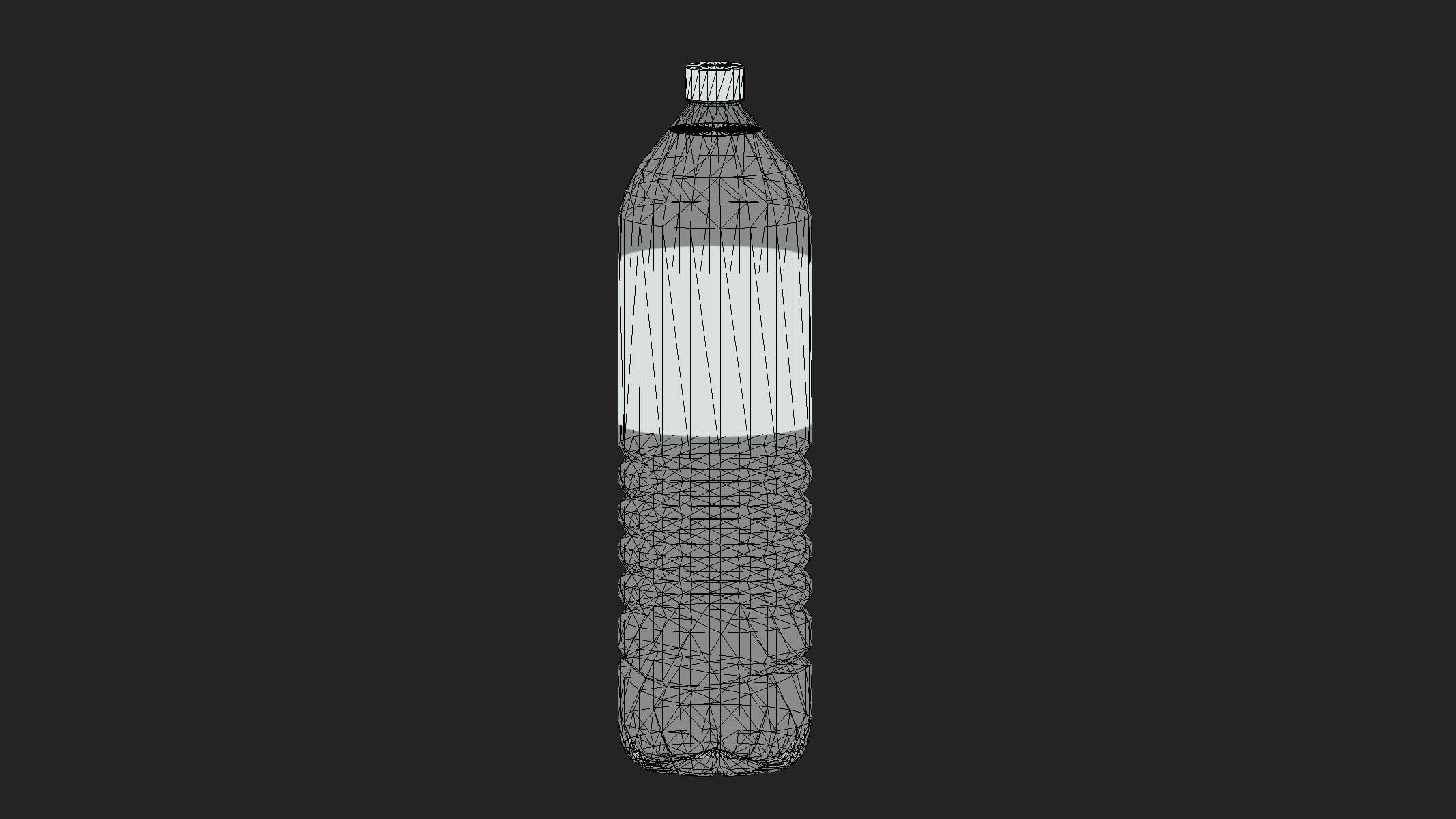Water Bottle 16Oz Low Poly - 3D Model by frezzy