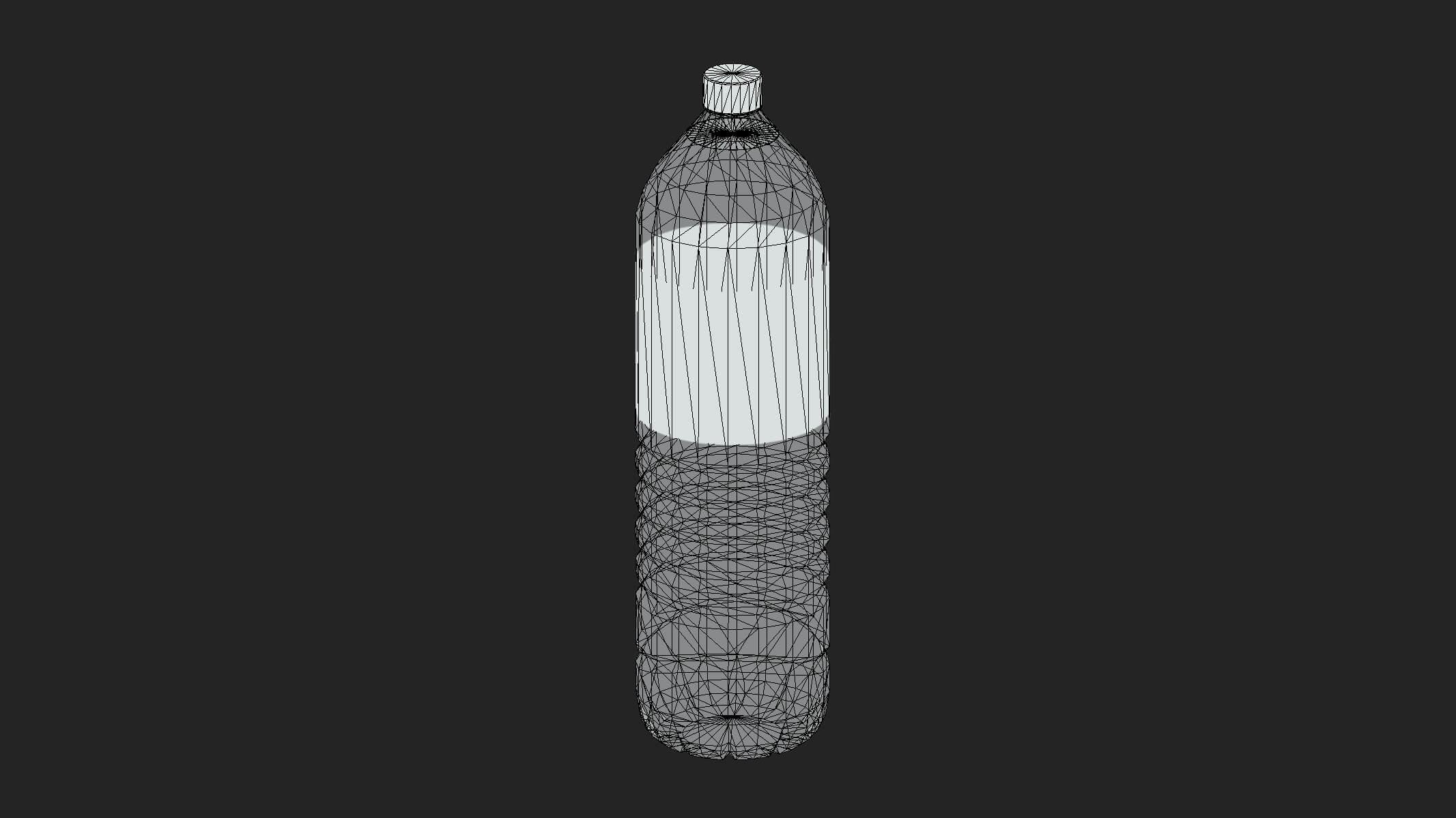 Water Bottle 16Oz Low Poly - 3D Model by frezzy