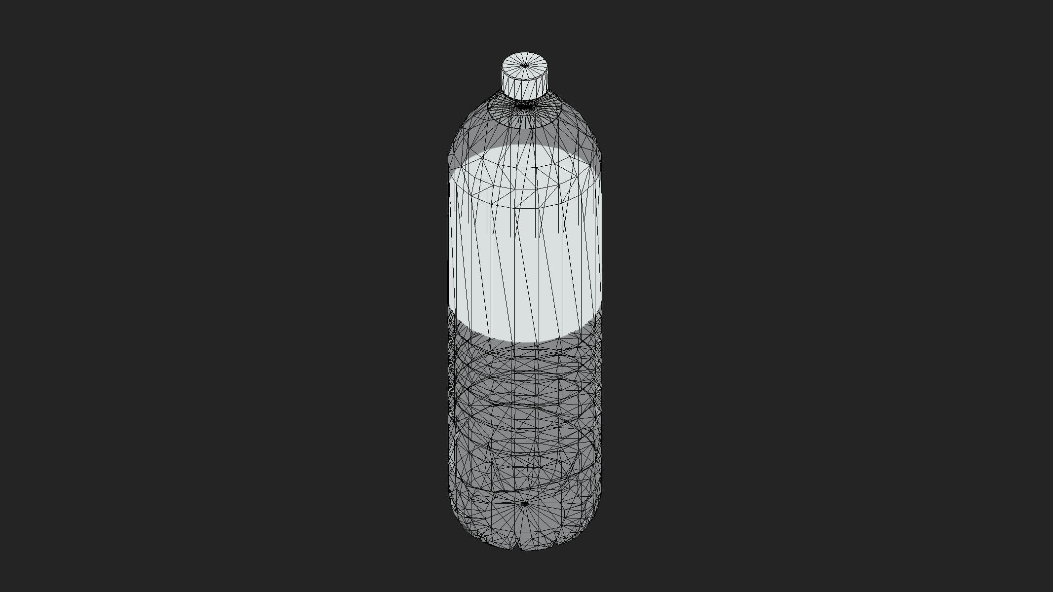 Water Bottle 16Oz Low Poly - 3D Model by frezzy
