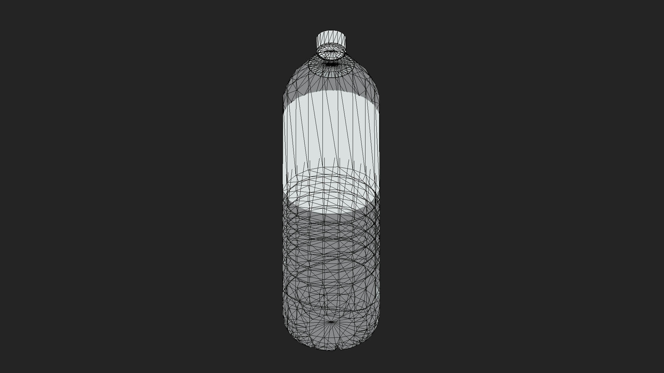 Water Bottle 16Oz Low Poly - 3D Model by frezzy