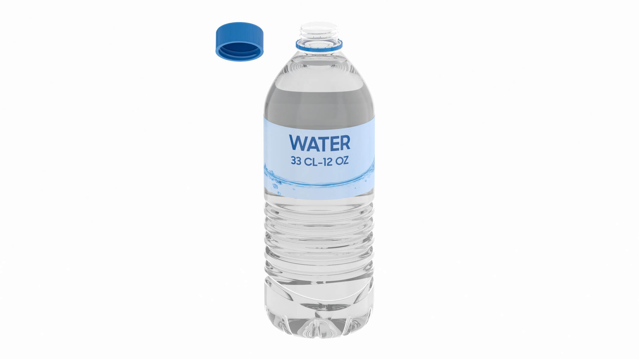 Water Bottle 33CL 12OZ - 3D Model by frezzy