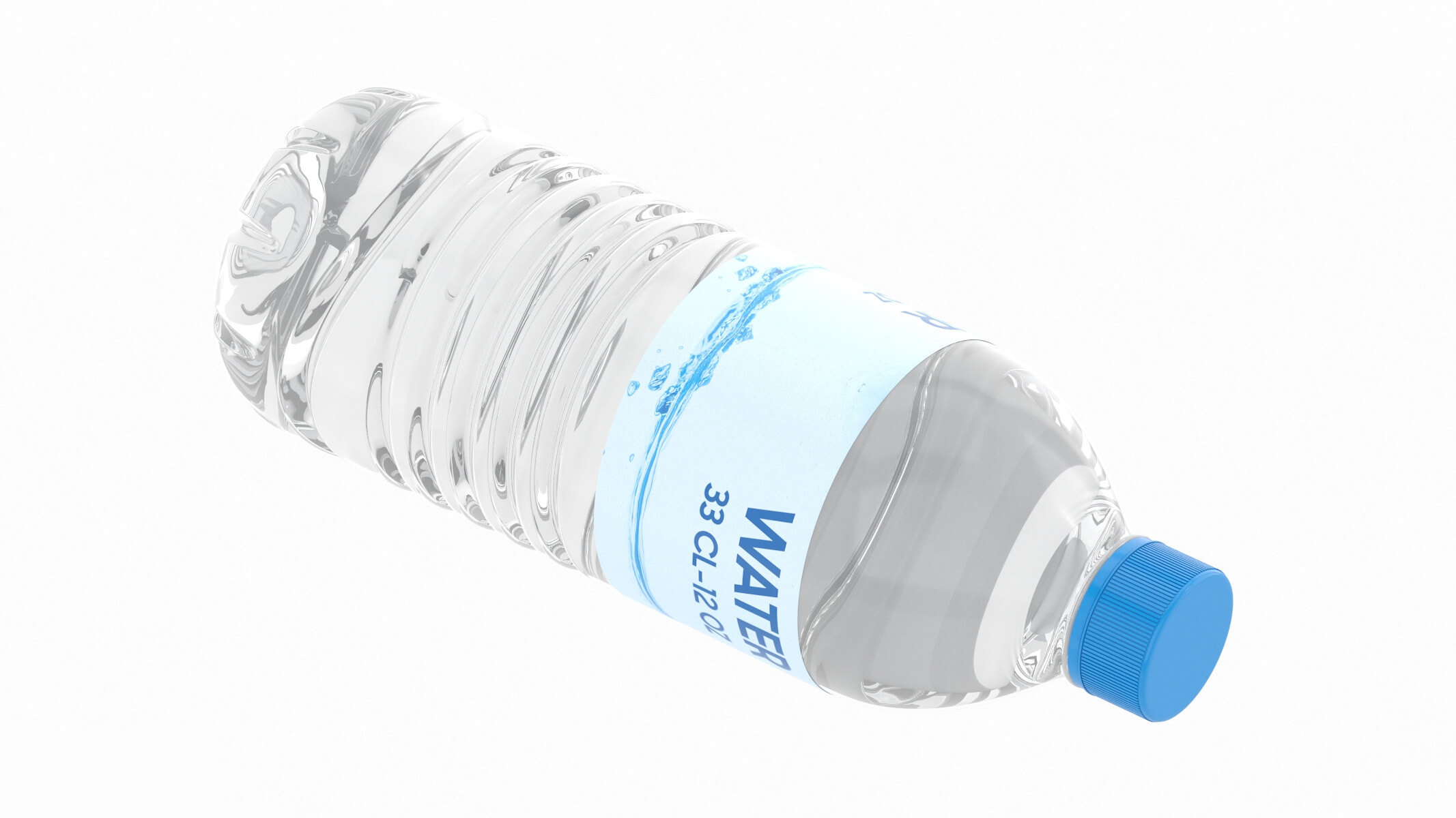Water Bottle 33CL 12OZ - 3D Model by frezzy