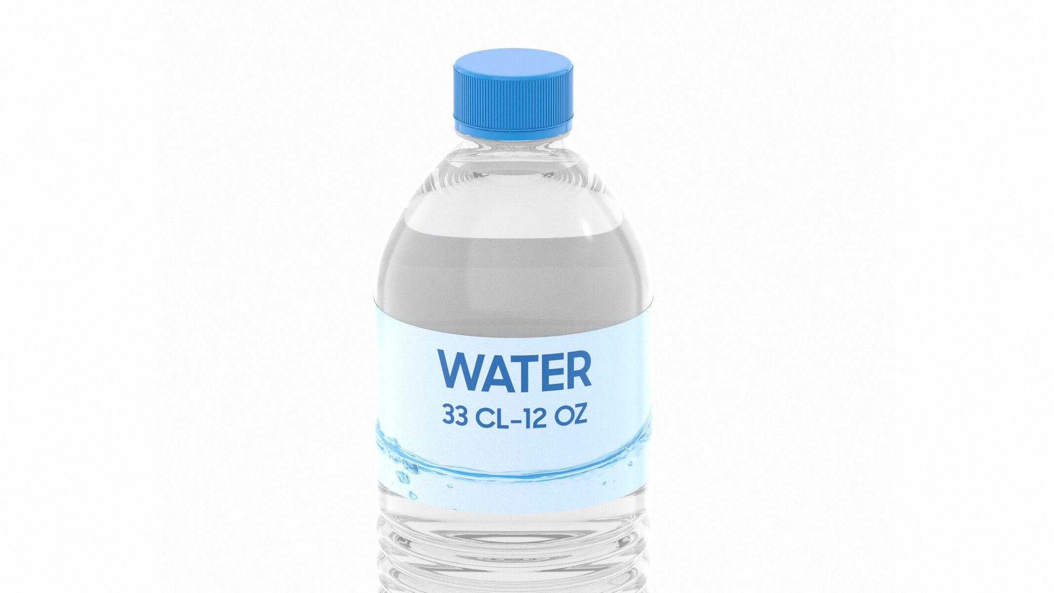 Water Bottle 33CL 12OZ - 3D Model by frezzy