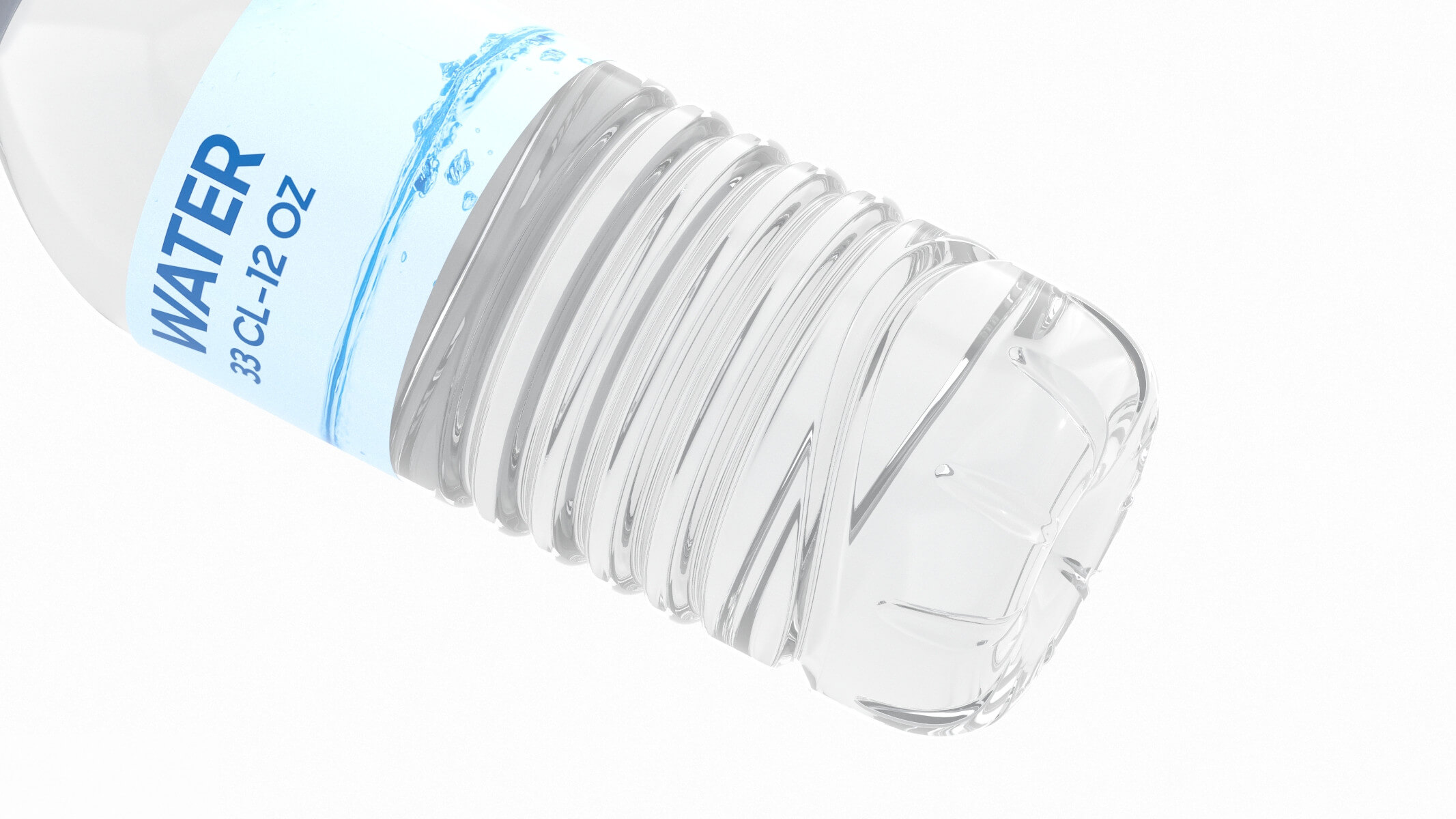 Water Bottle 33CL 12OZ - 3D Model by frezzy