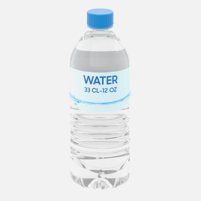 Water Bottle 33CL 12OZ - 3D Model by frezzy