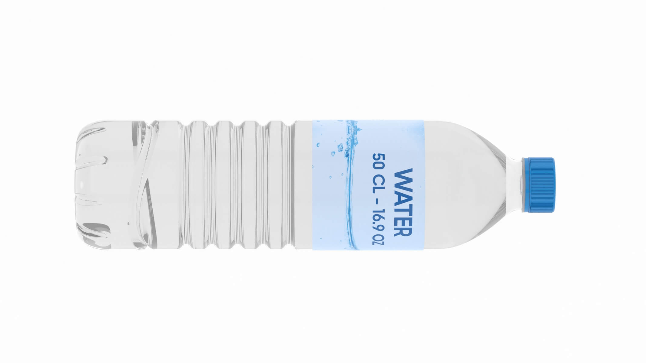 Water Bottle 50 CL 16.9 OZ - 3D Model by frezzy