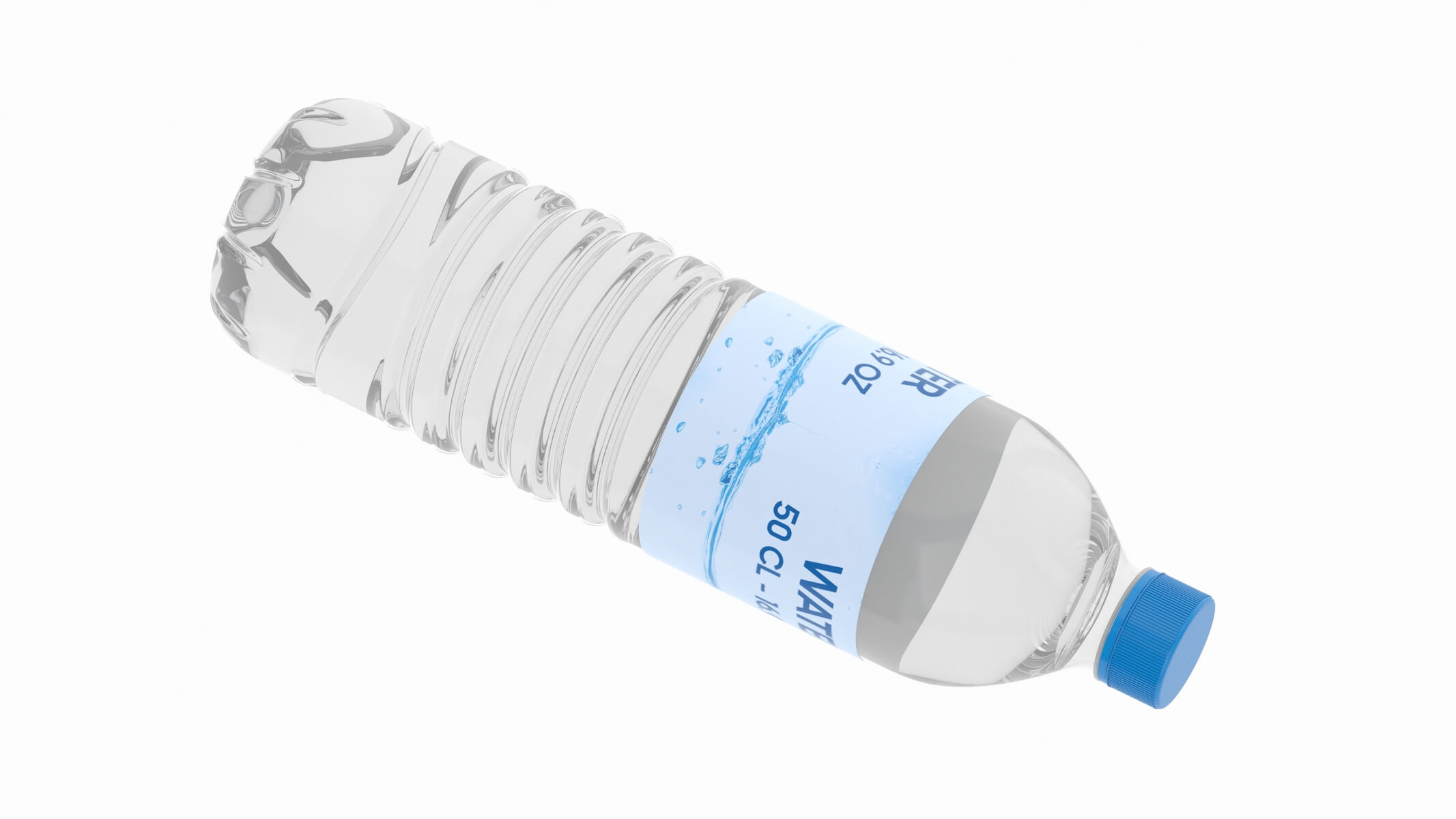 Water Bottle 50 CL 16.9 OZ - 3D Model by frezzy