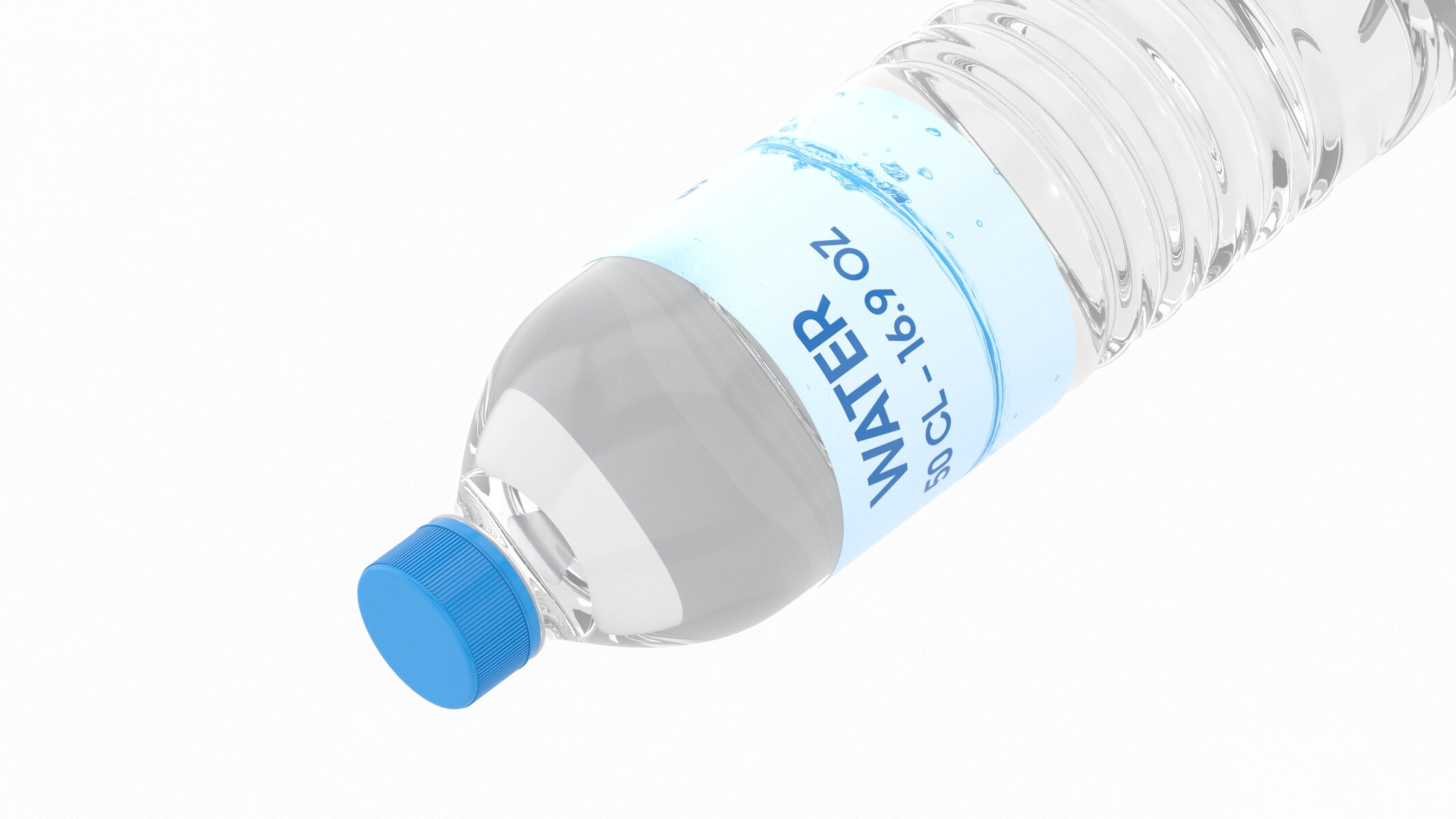Water Bottle 50 CL 16.9 OZ - 3D Model by frezzy